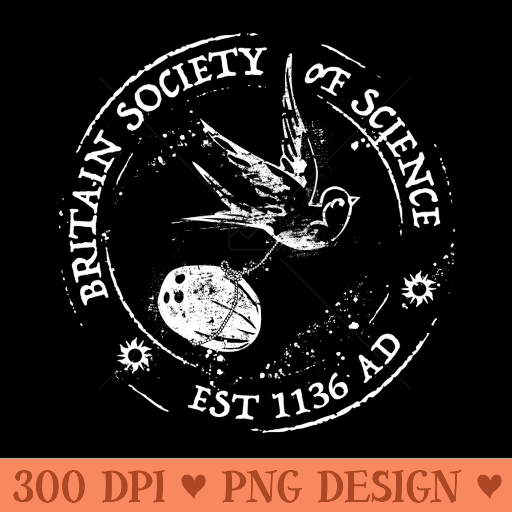 Holy Grail Britain Society of Science - PNG Designs | Inspire Uplift