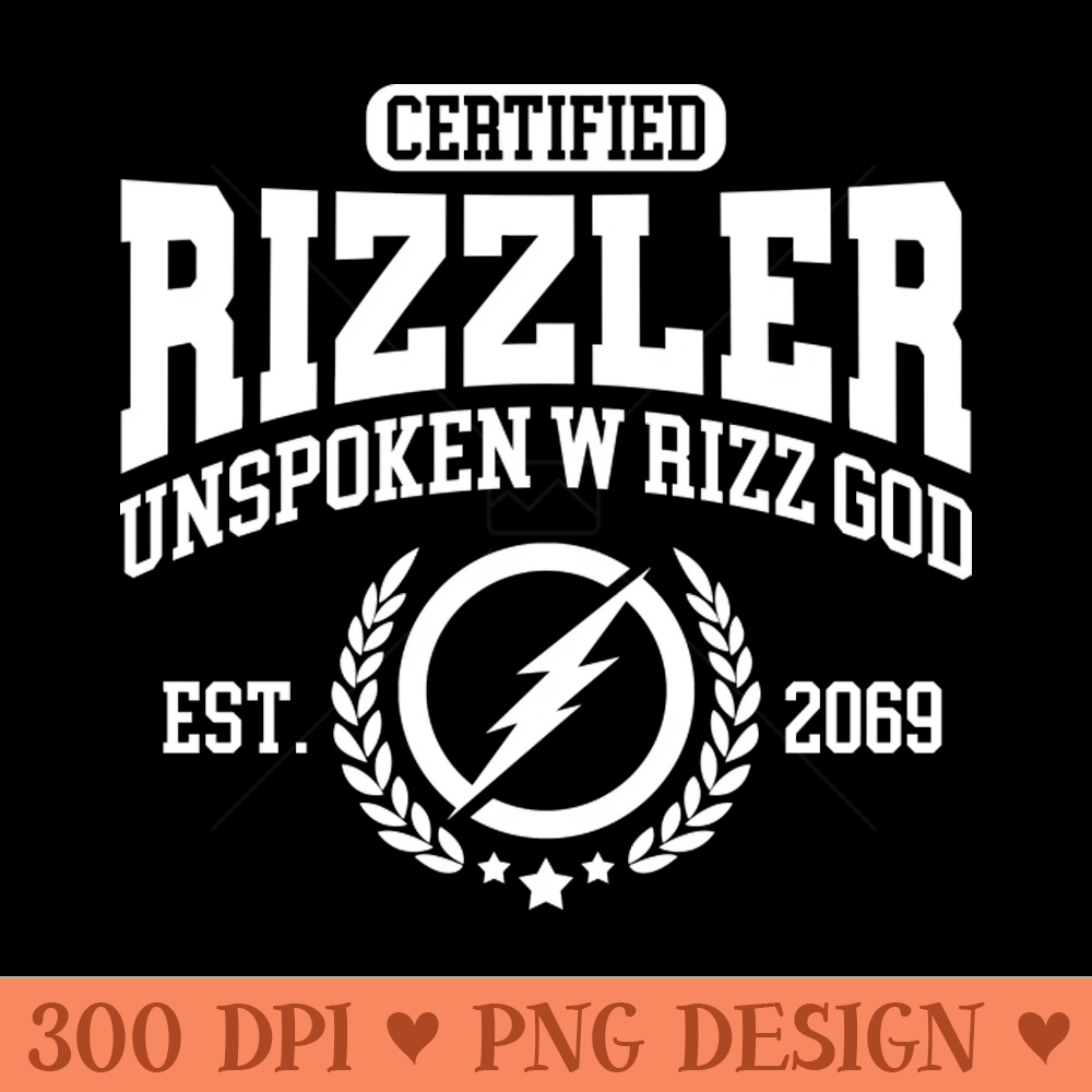CERTIFIED RIZZLER - PNG Download Bundle | Inspire Uplift
