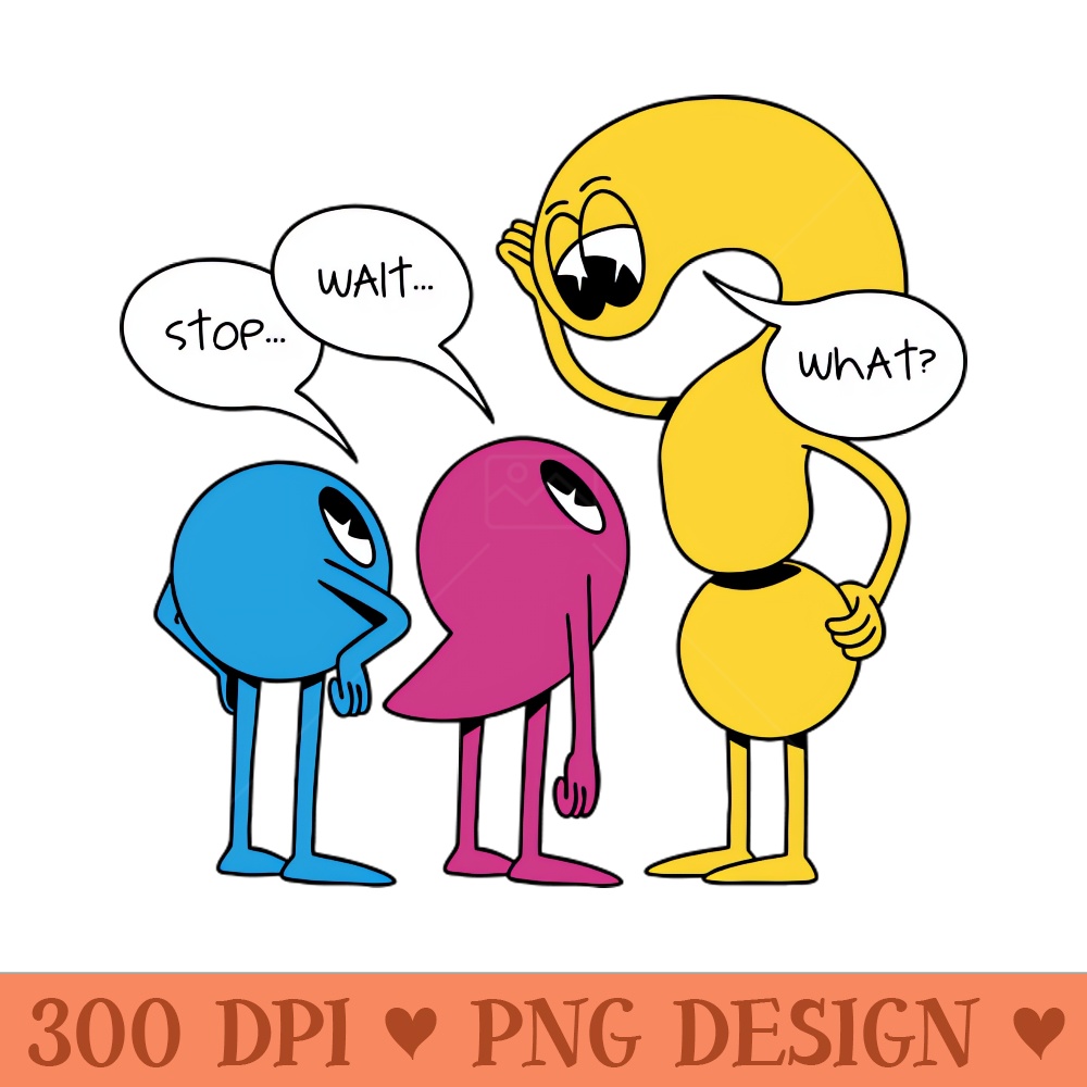 Wait What Funny Punctuation - Digital PNG Art | Inspire Uplift
