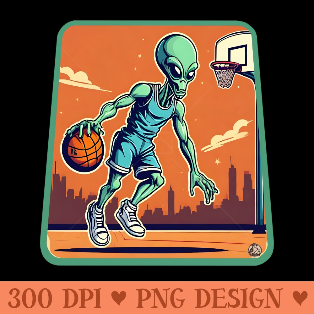 Alien basketball player - PNG Clipart | Inspire Uplift