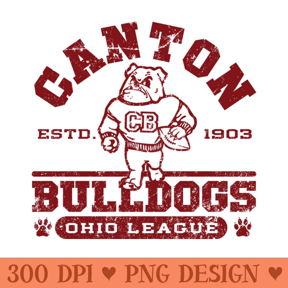 Canton Bulldogs Football - PNG Design Downloads | Inspire Uplift