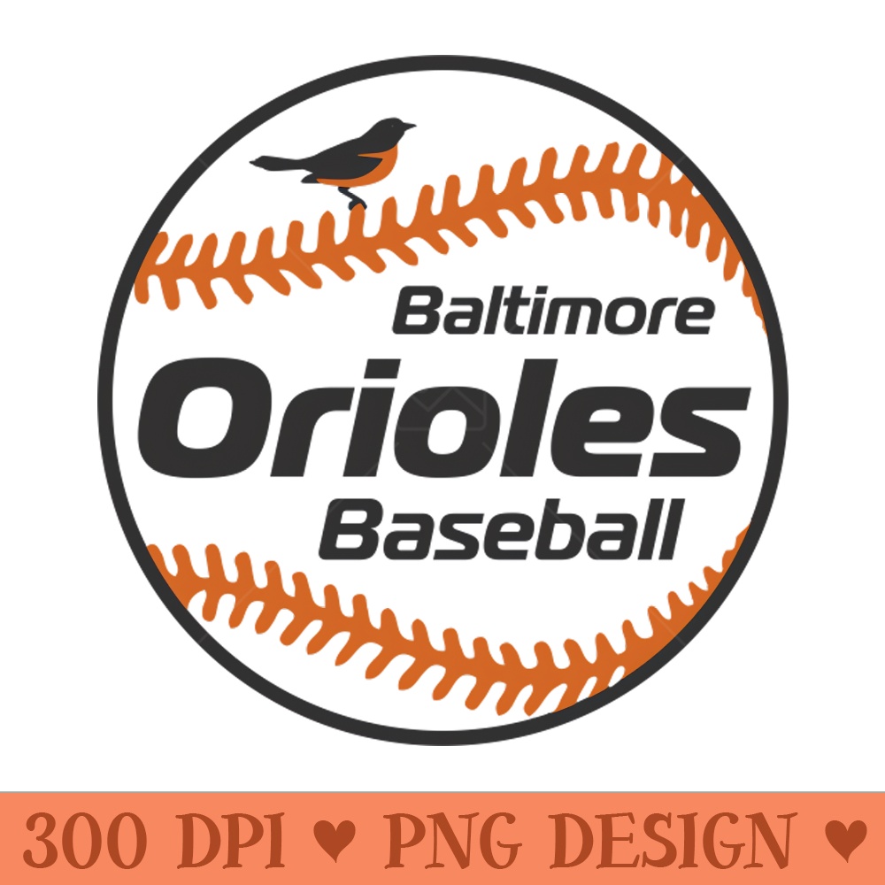 Orioles 80s Retro Ball - PNG Clipart | Inspire Uplift