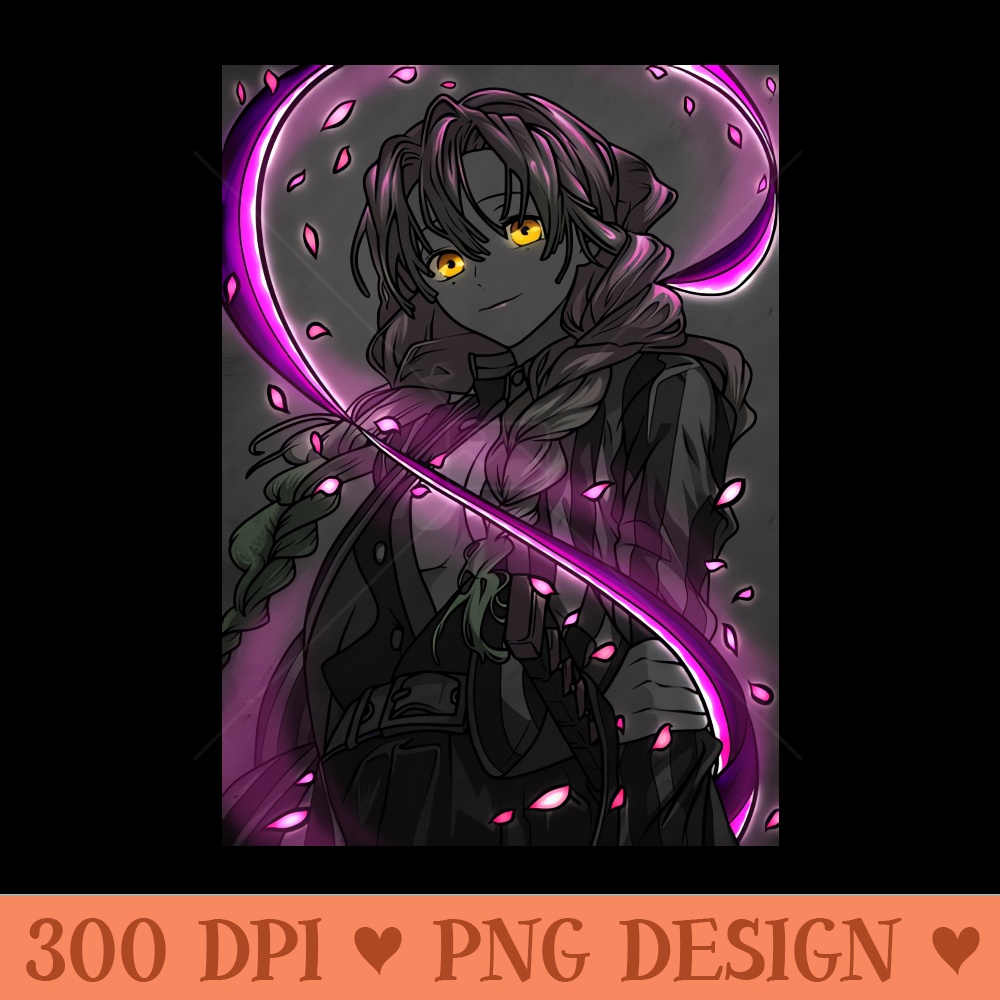 Mitsuri Kanroji Demon Slayer - Vector PNG Download - Inspire Uplift