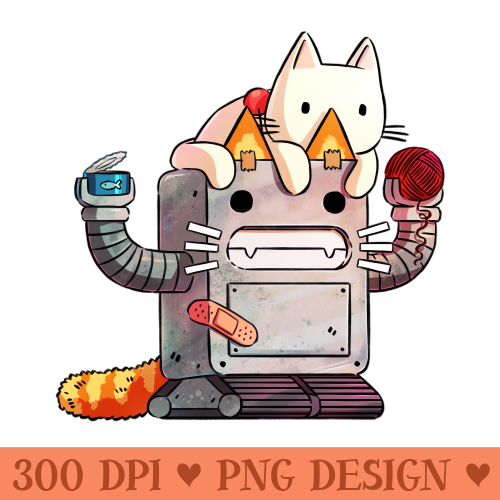 Robot Cat - Downloadable PNG | Inspire Uplift
