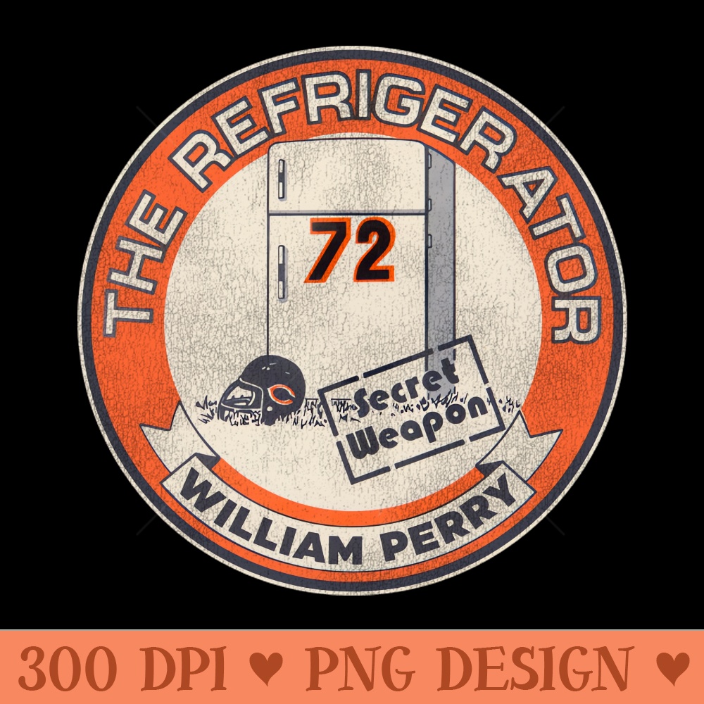 William The Refrigerator Perry - PNG Image Downloads | Inspire Uplift