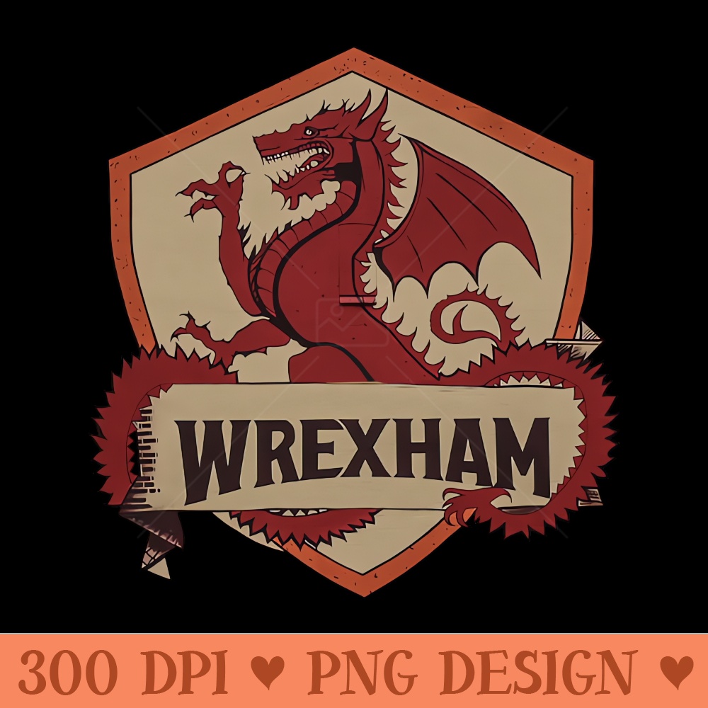 Wrexham Red Dragon - PNG Downloadable Art | Inspire Uplift