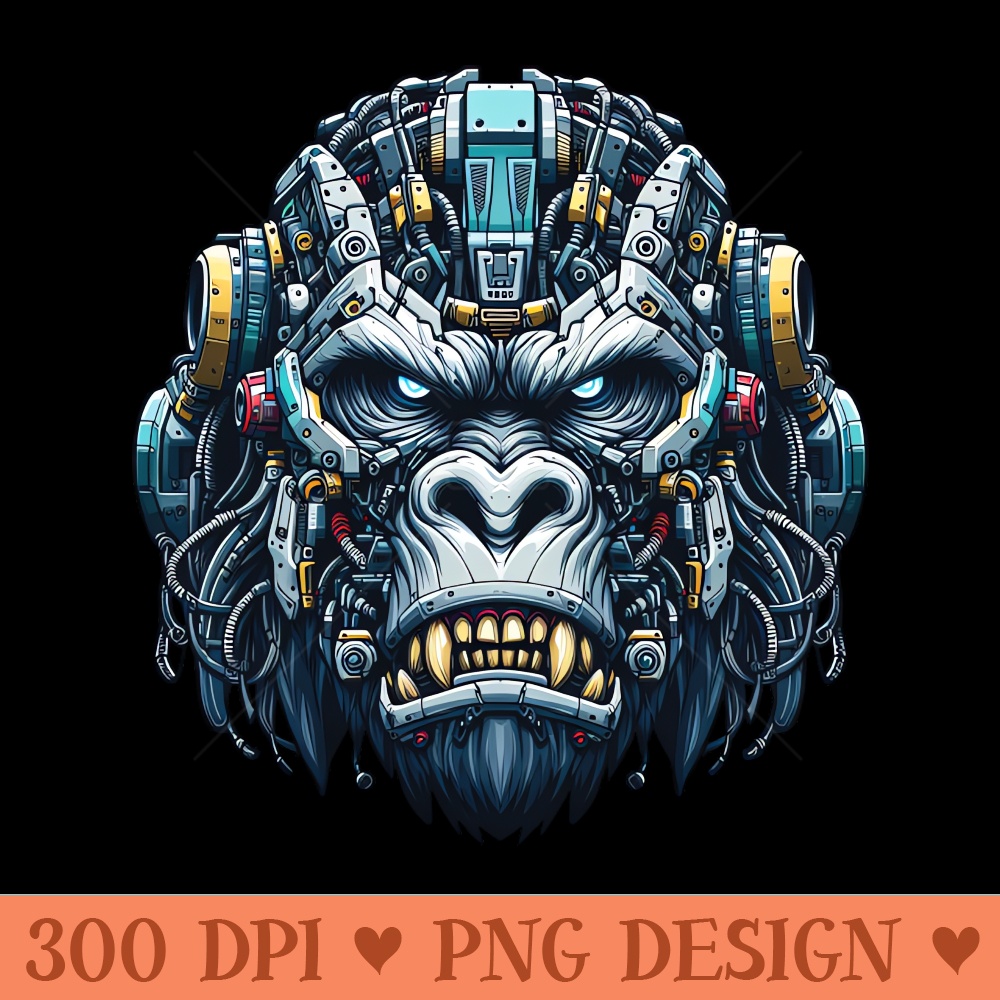 Mecha Apes S01 D64 - Digital PNG Graphics - Inspire Uplift