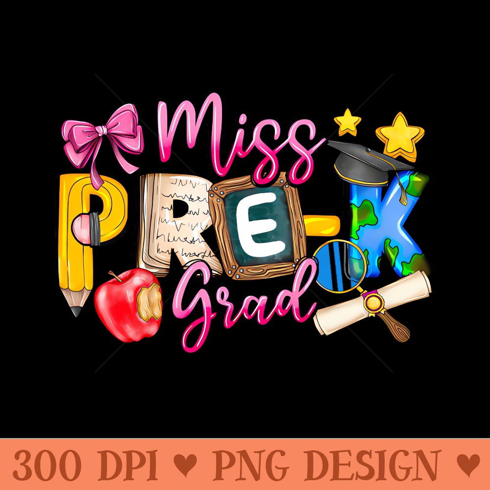 Kids Miss Pre K Grad Graduation Girl Kid Last Day Of School | Inspire ...