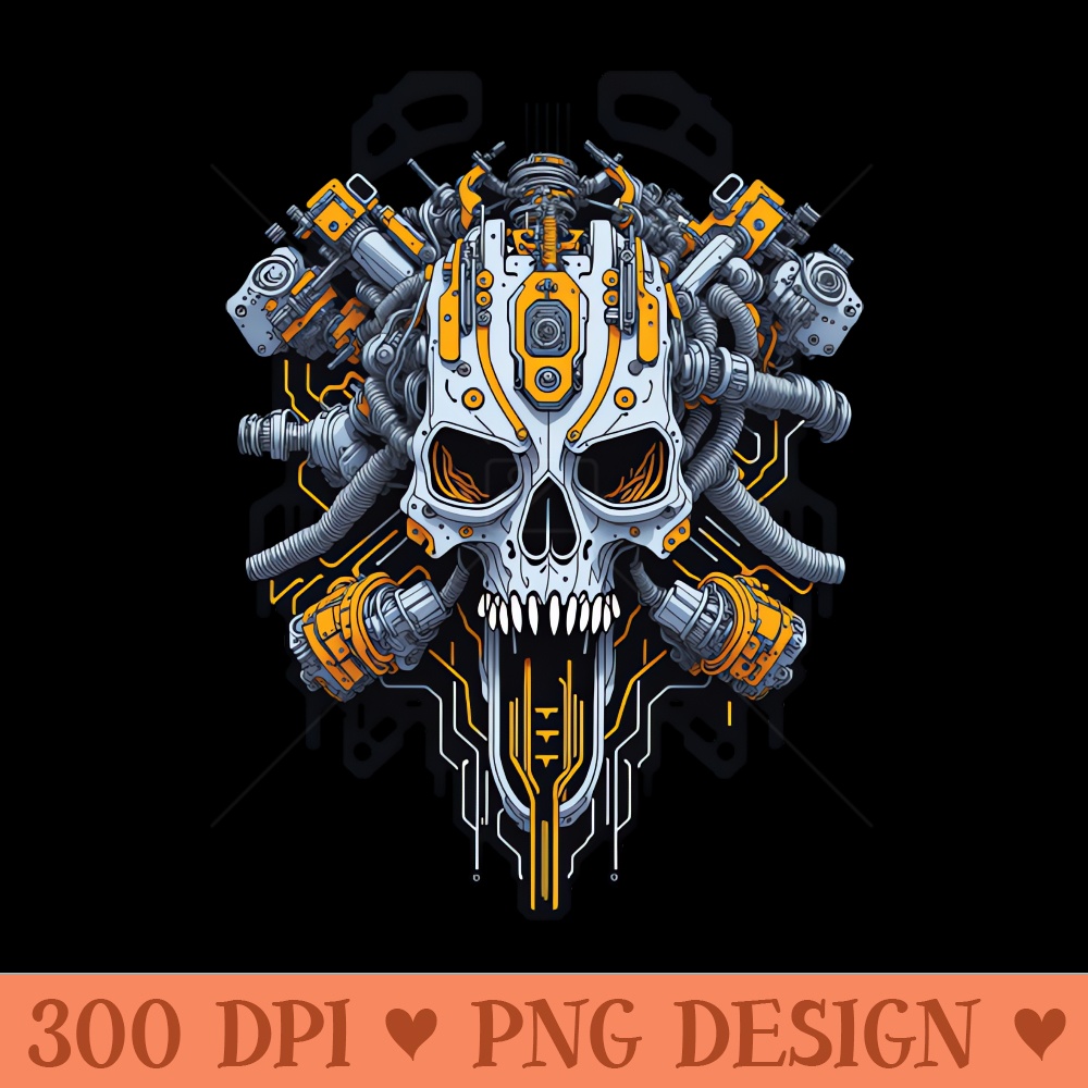 Mecha Skull S01 D14 - Download PNG Graphics | Inspire Uplift