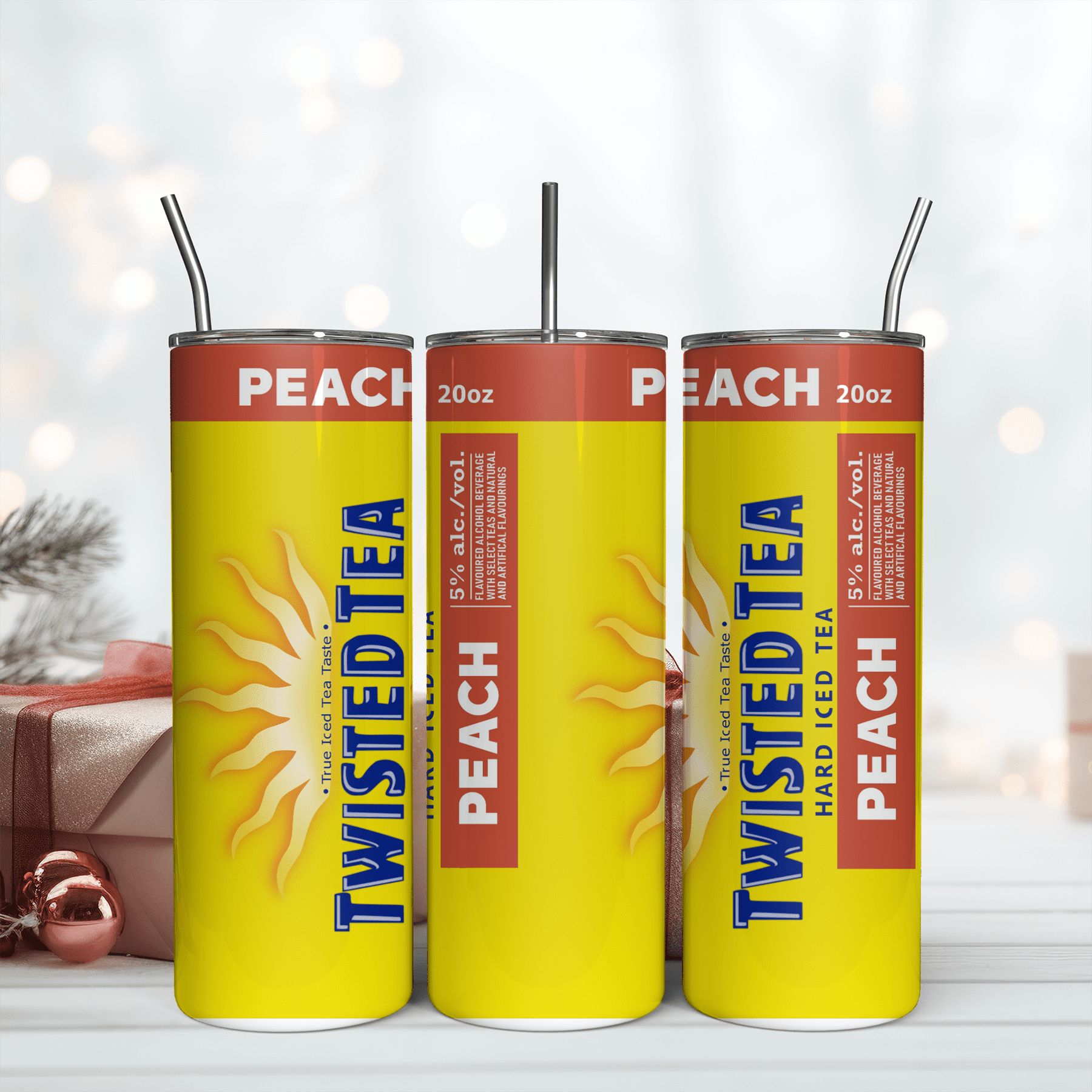Twisted Tea Peach 20Oz Tumbler Wrap, Digital Download PNG, W | Inspire ...