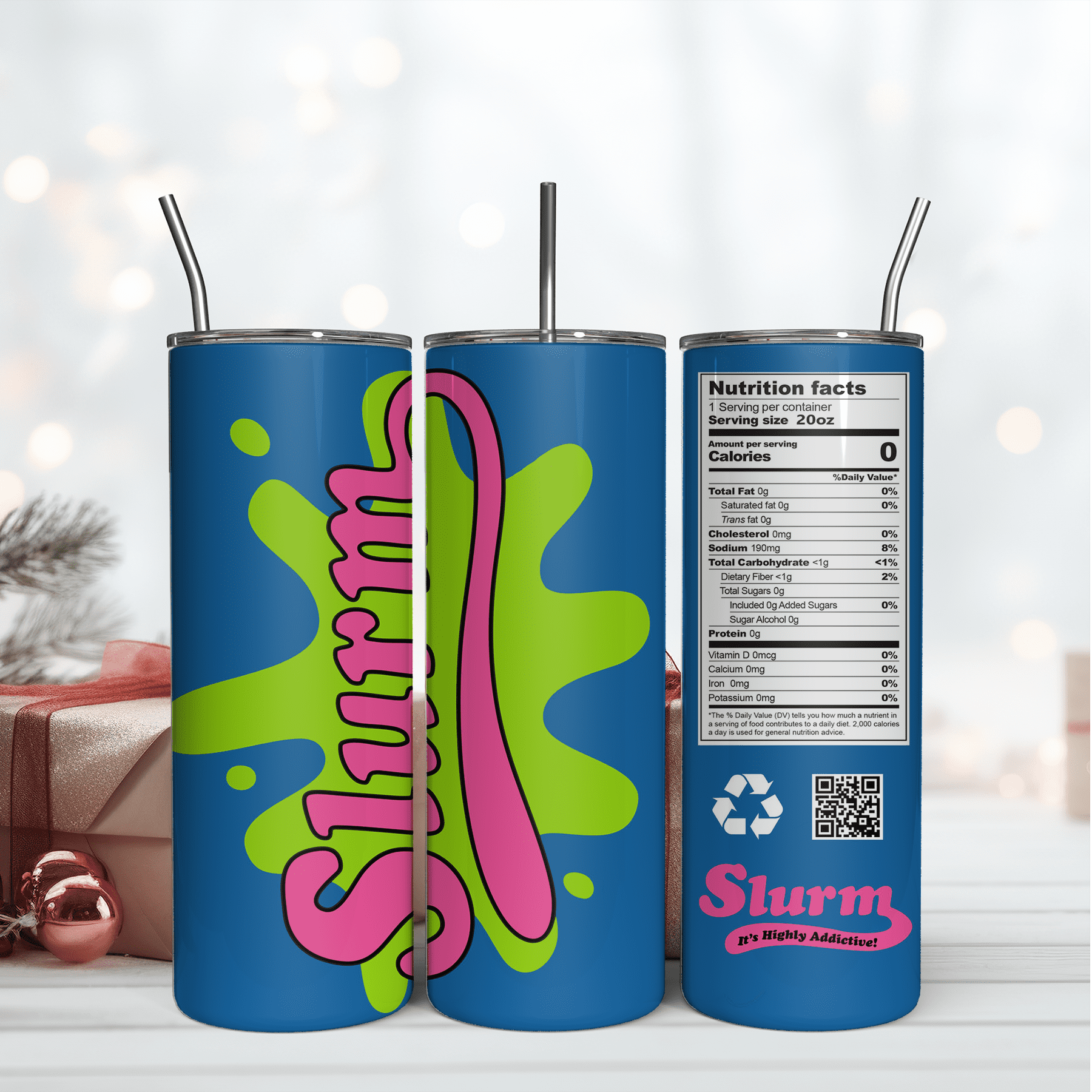 Slurm 20Oz Tumbler Wrap Sublimation Design, 20OZ Tumbler Wra | Inspire ...