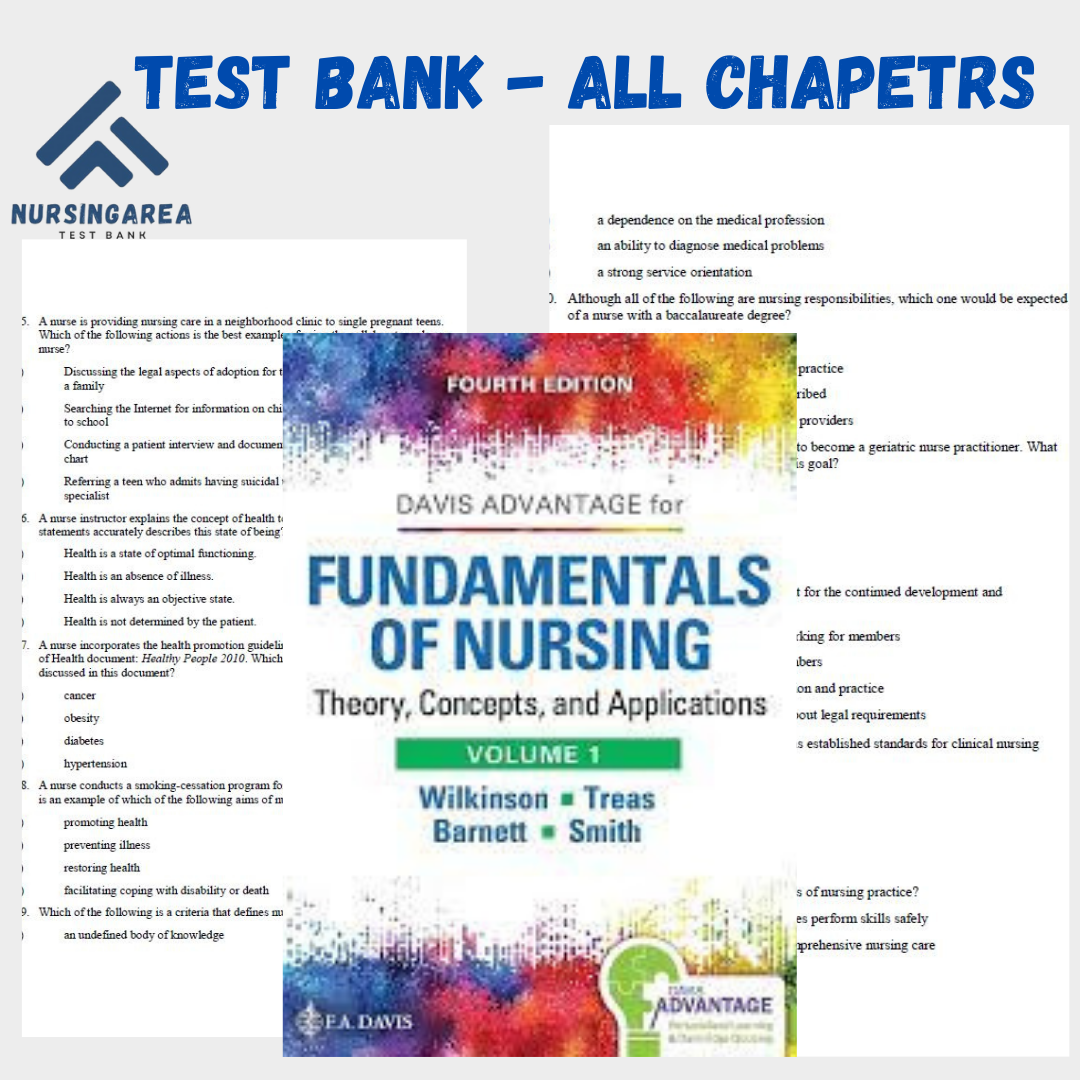 Test Bank for Bates Fundamentals of Nursing Theory Concepts | Inspire ...