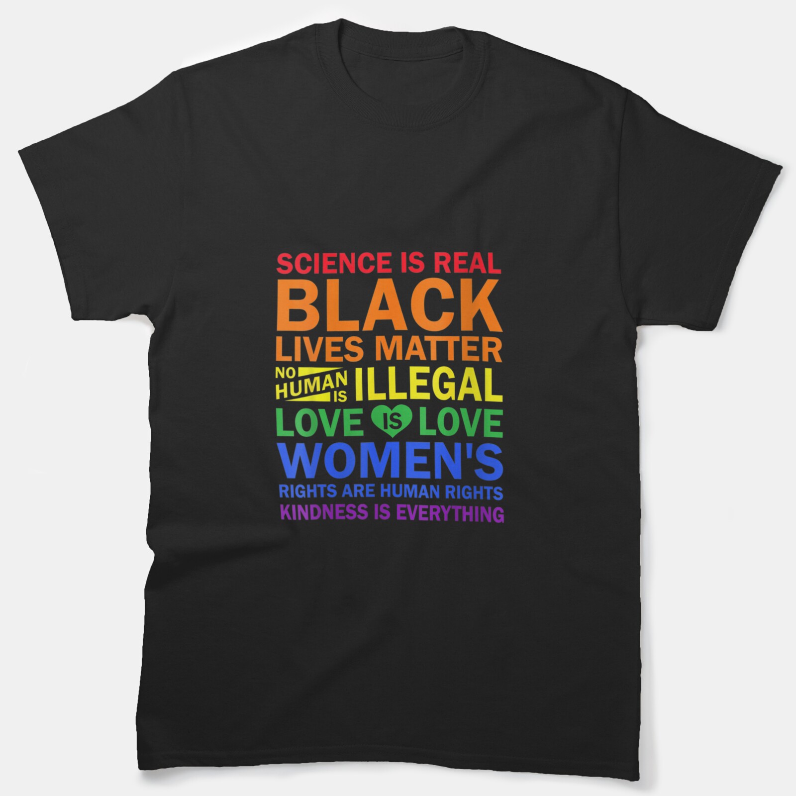 Science Is Real Black Lives Matter Love Is Love BLM LGBTQ Cl | Inspire ...