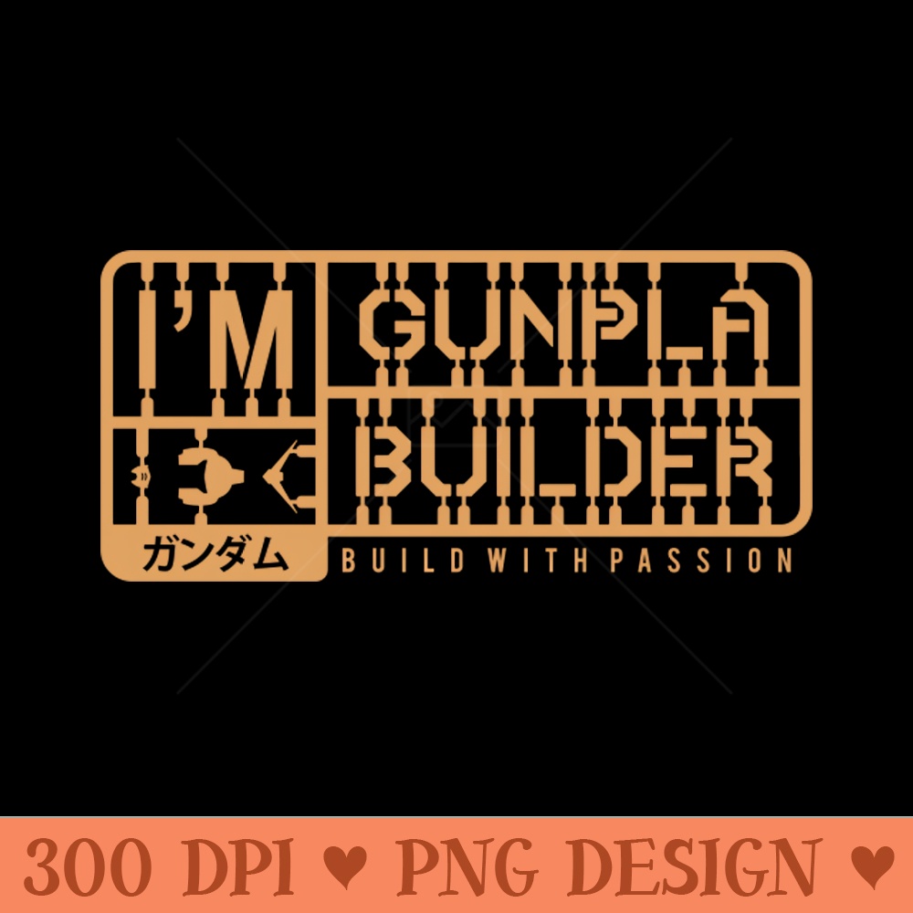 IM Gunpla Builder Gold - Digital PNG Download | Inspire Uplift