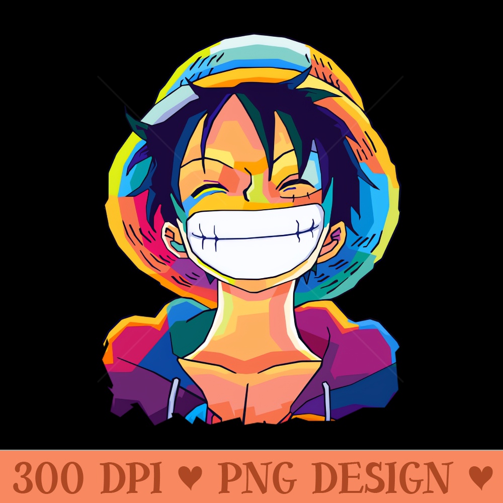 Monkey D Luffy One Piece - Digital PNG Graphics | Inspire Uplift