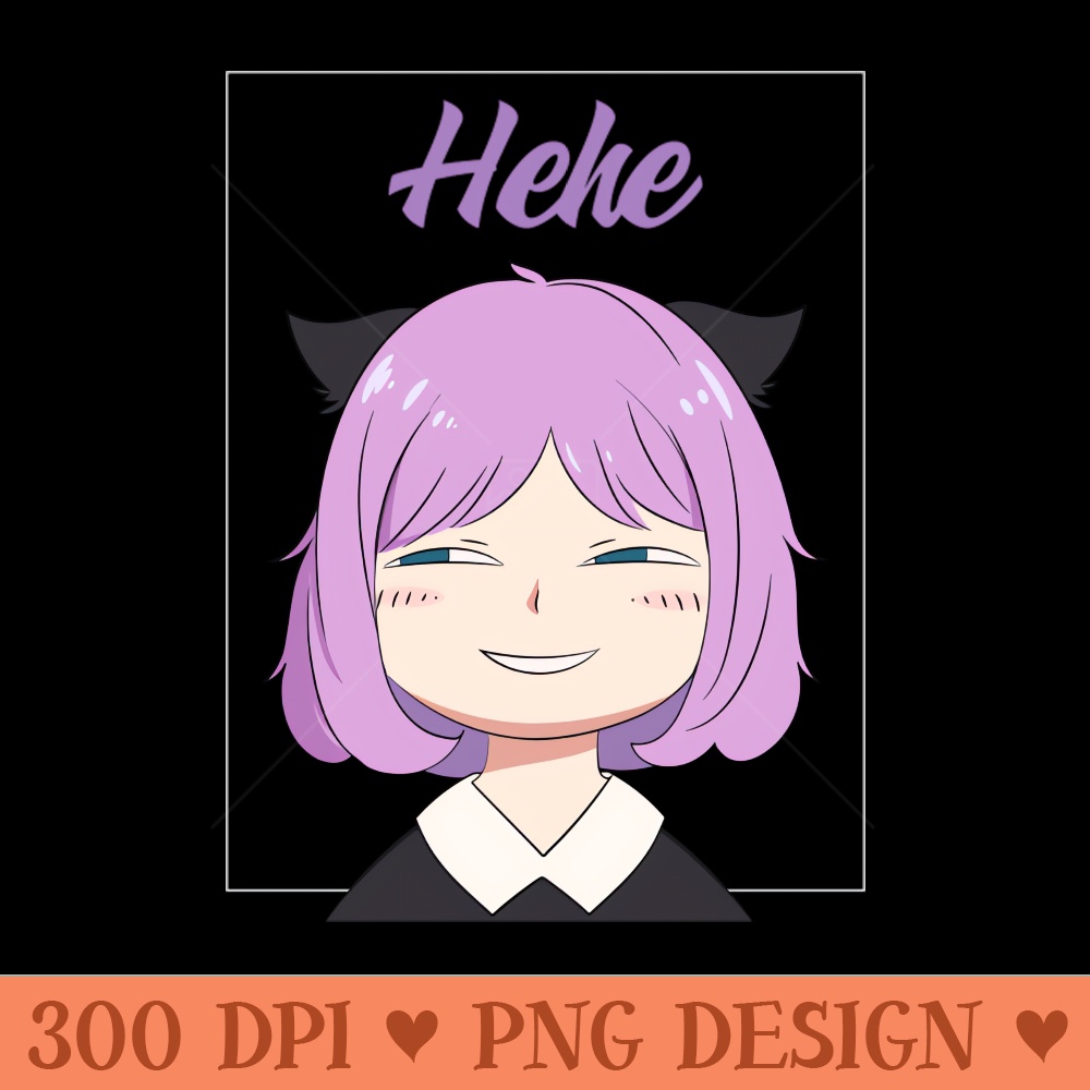 Anime hehe - PNG Downloadable Art | Inspire Uplift