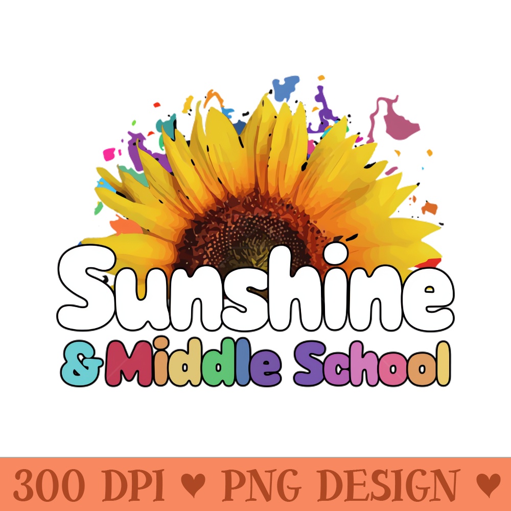 Sunshine and Middle School Back to School - PNG Graphics | Inspire Uplift