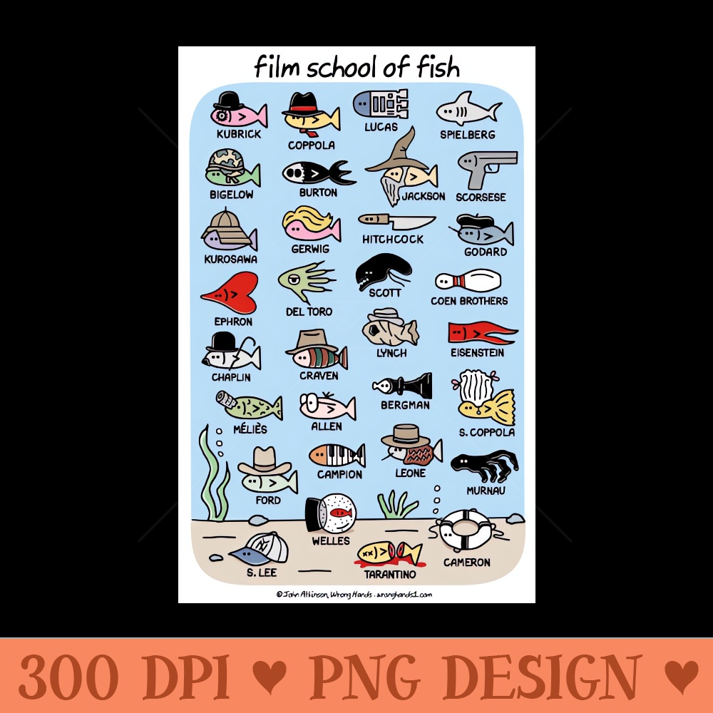 film school of fish - PNG Designs | Inspire Uplift