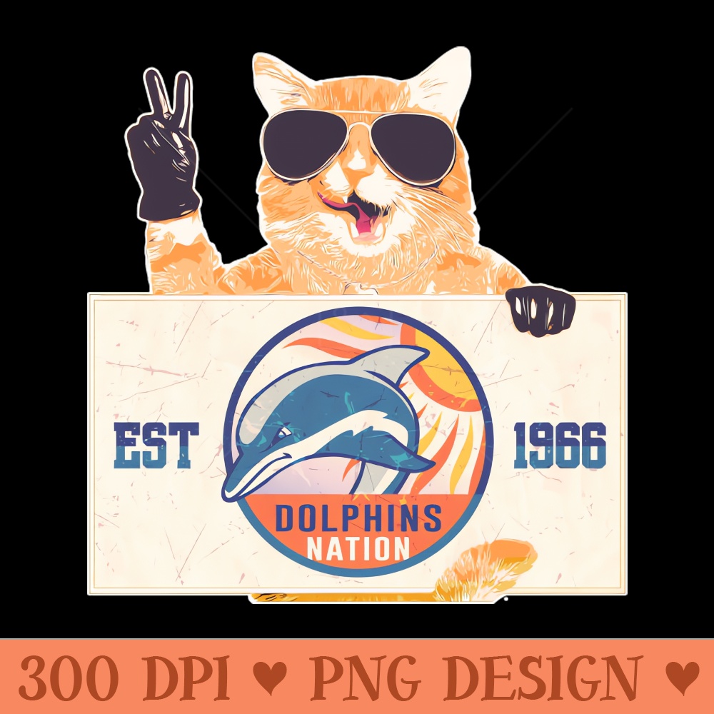Cat and Dolphins Nation - PNG Download Collection | Inspire Uplift