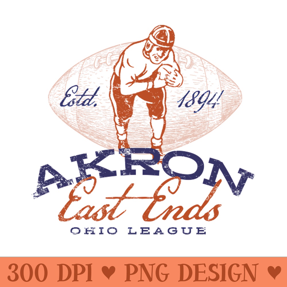 Akron East Ends Football - Digital PNG Graphics | Inspire Uplift