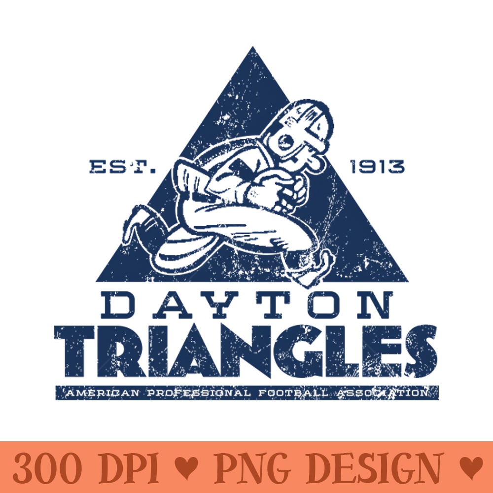 Dayton Triangles Football - PNG Artwork | Inspire Uplift