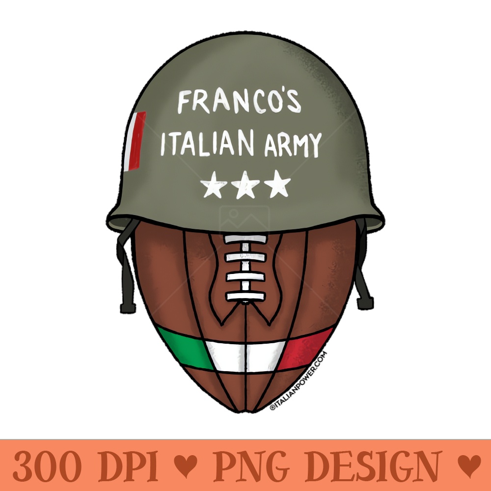 Francos Italian Army - PNG Downloadable Art | Inspire Uplift