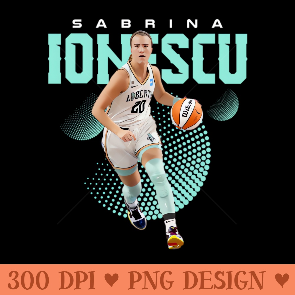 Sabrina Ionescu Cool Retro Sabrina Ionescu - PNG Printables | Inspire ...