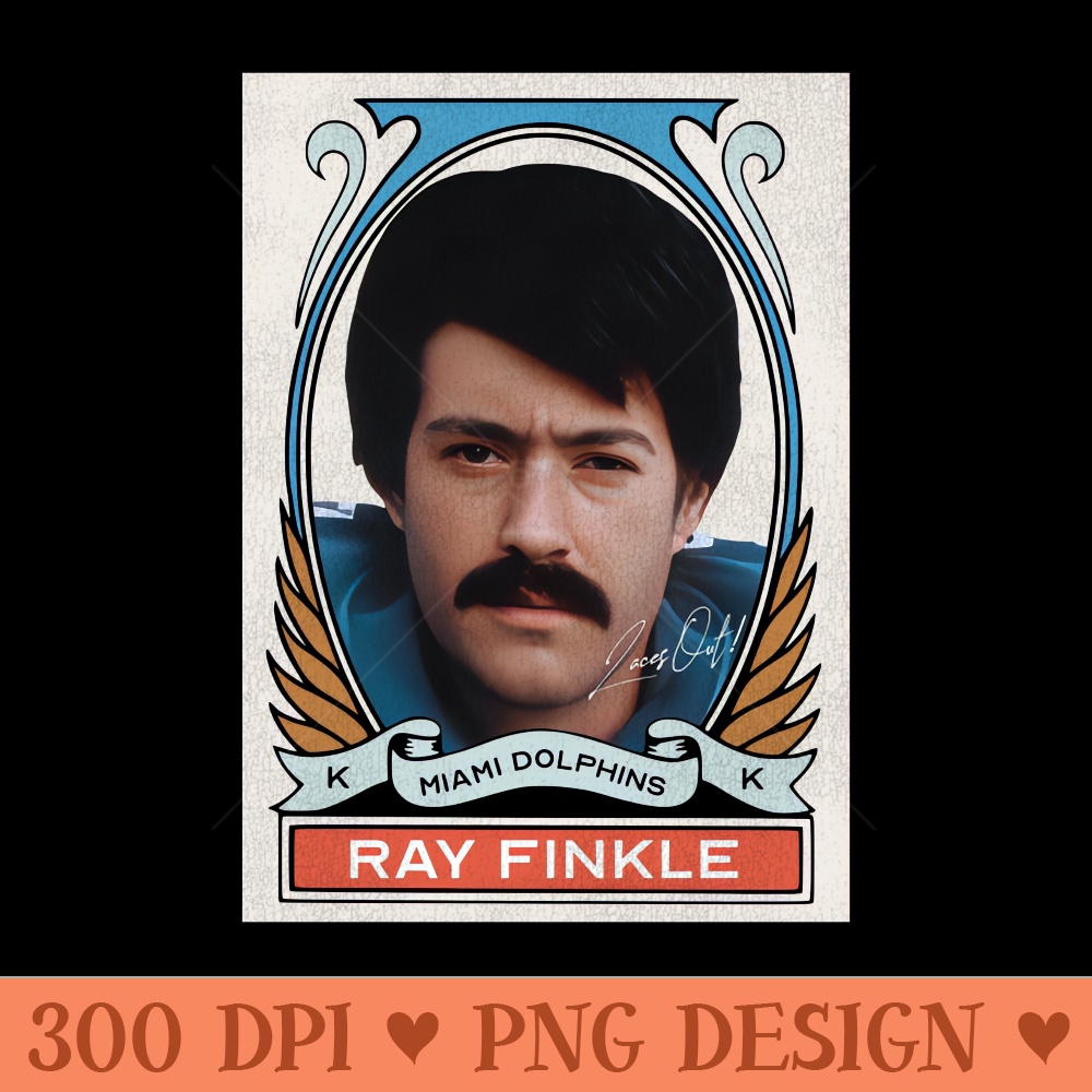 Ray Finkle Football Trading Card - PNG Artwork | Inspire Uplift
