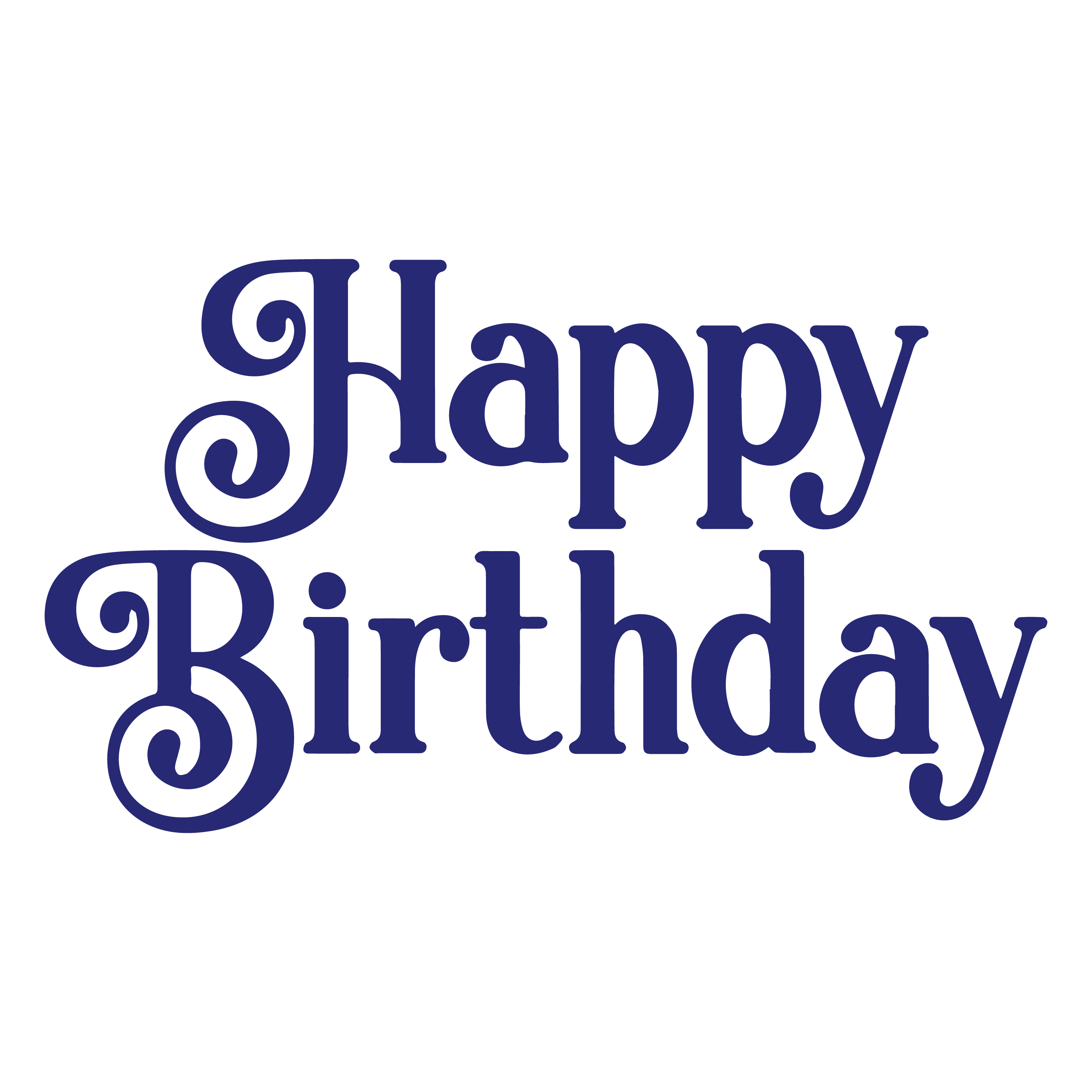 Happy Birthday SVG, Blue Birthday Sign, Birthday Clipart, Di | Inspire ...