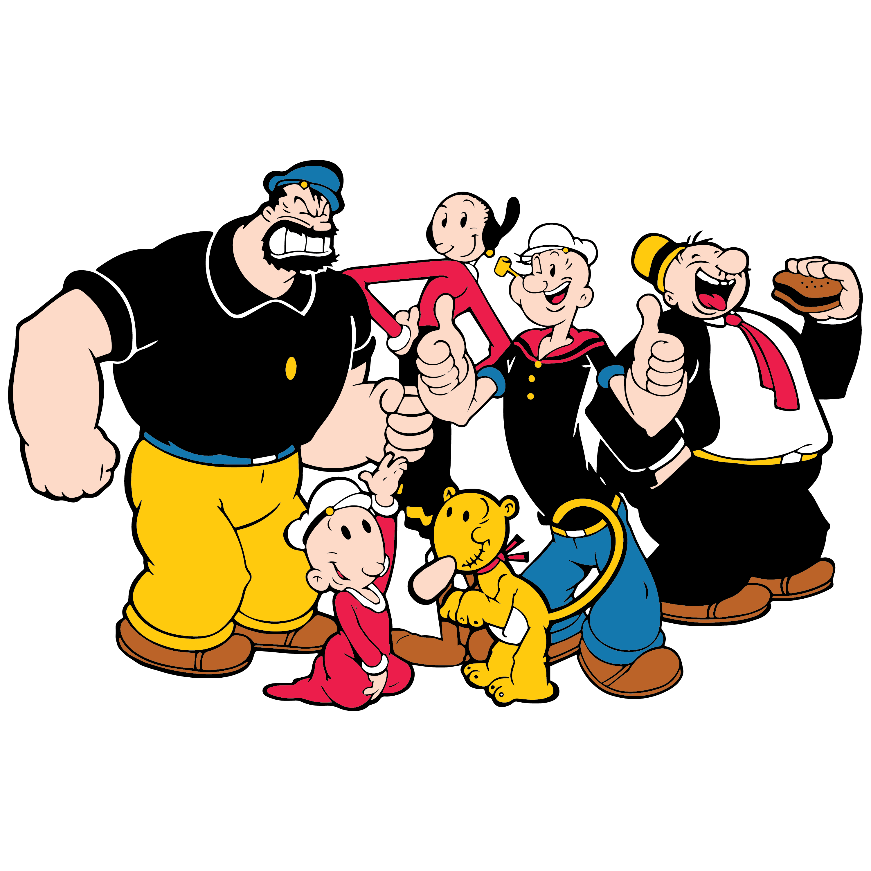 Popeye and Friends SVG, Cartoon Popeye SVG, Popeye the Sailo - Inspire ...