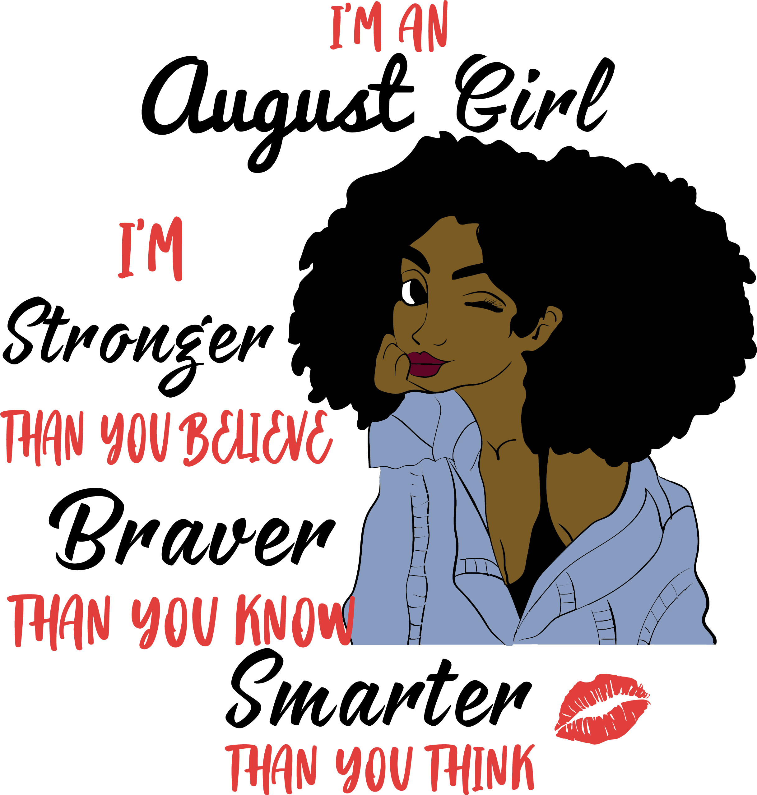 I'm An August Girl I'm Stronger Than You Believe Braver Than | Inspire ...