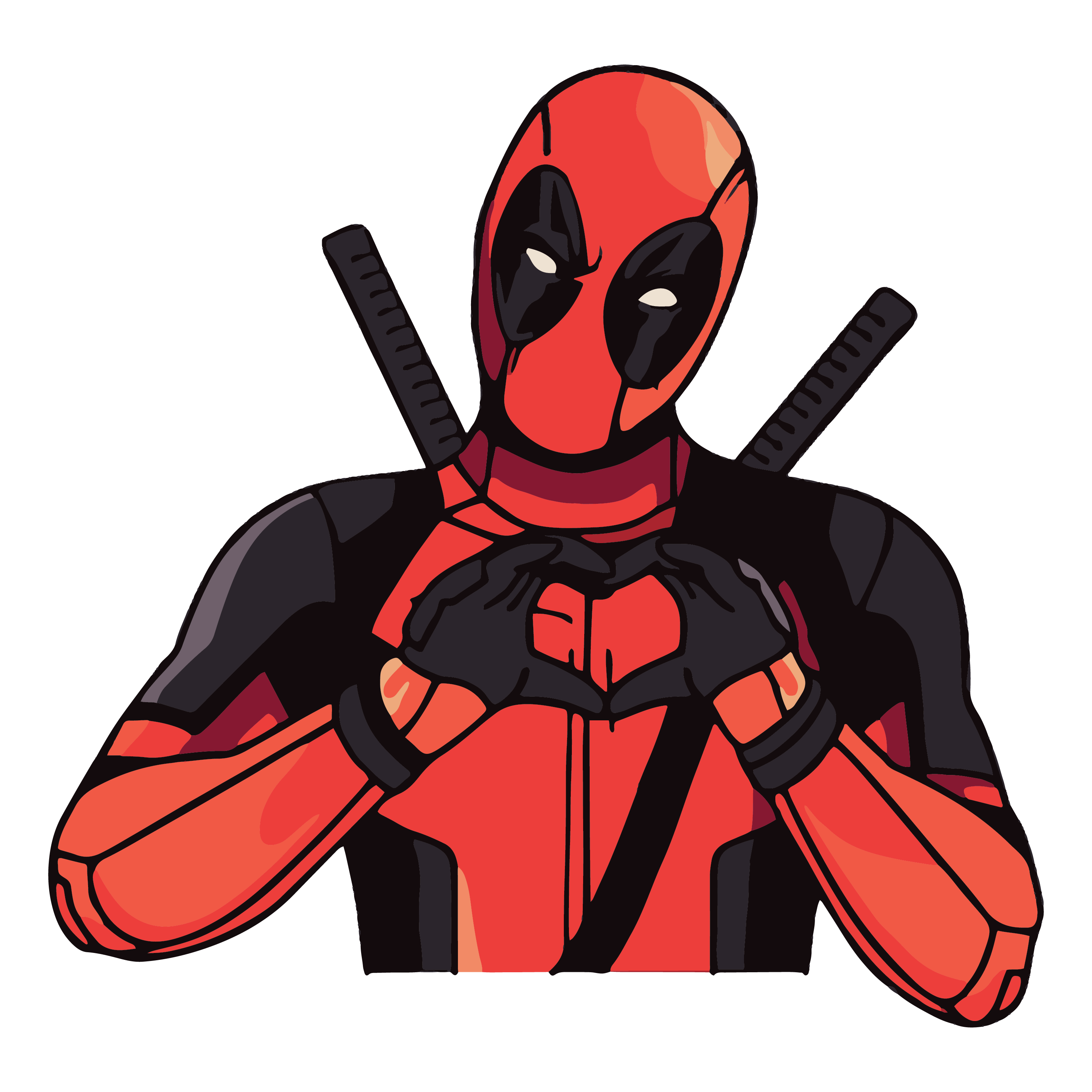 Deadpool Svg Layered ,Clipart, Cricut, Digital Vector Cut Fi | Inspire ...