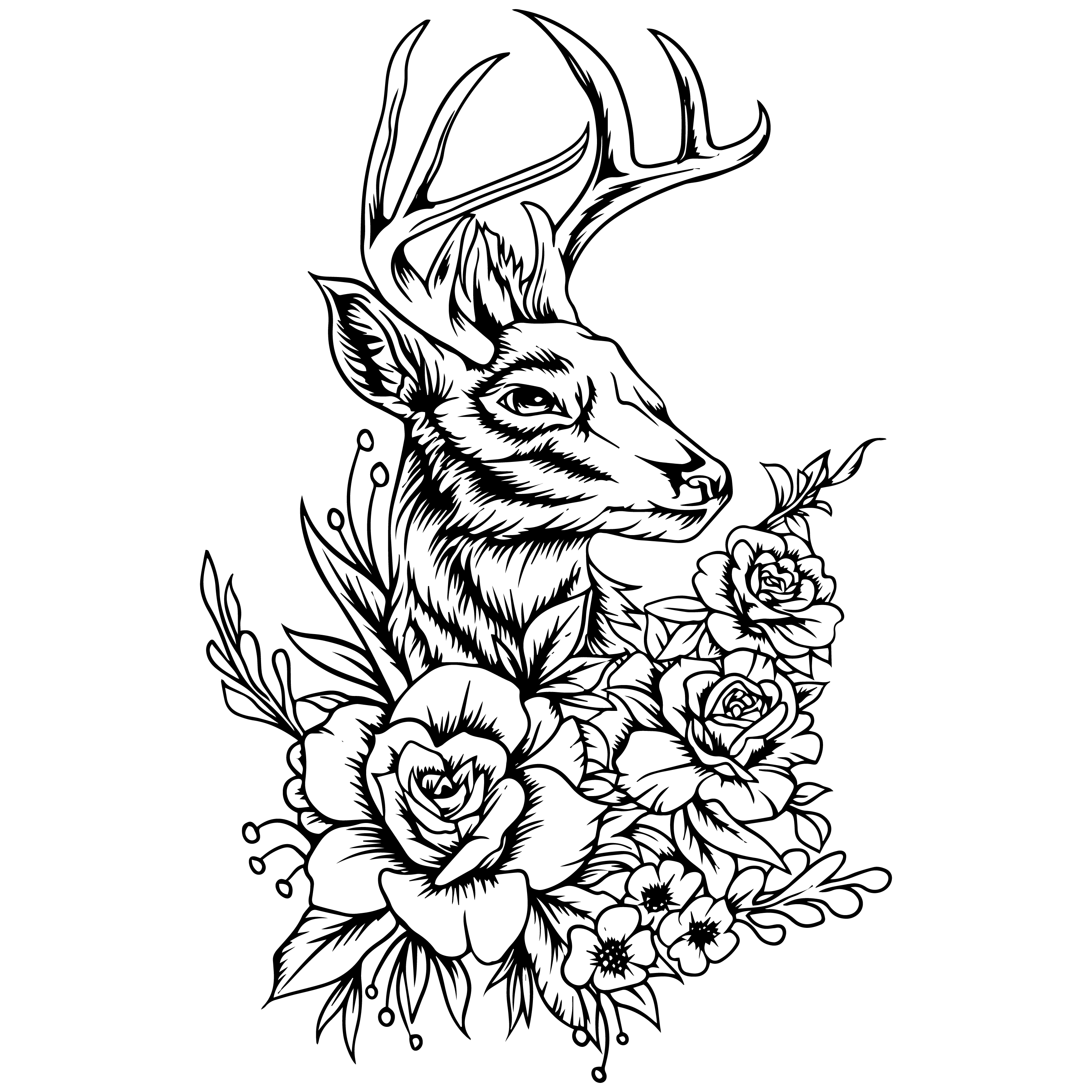 deer with words svg - Inspire Uplift