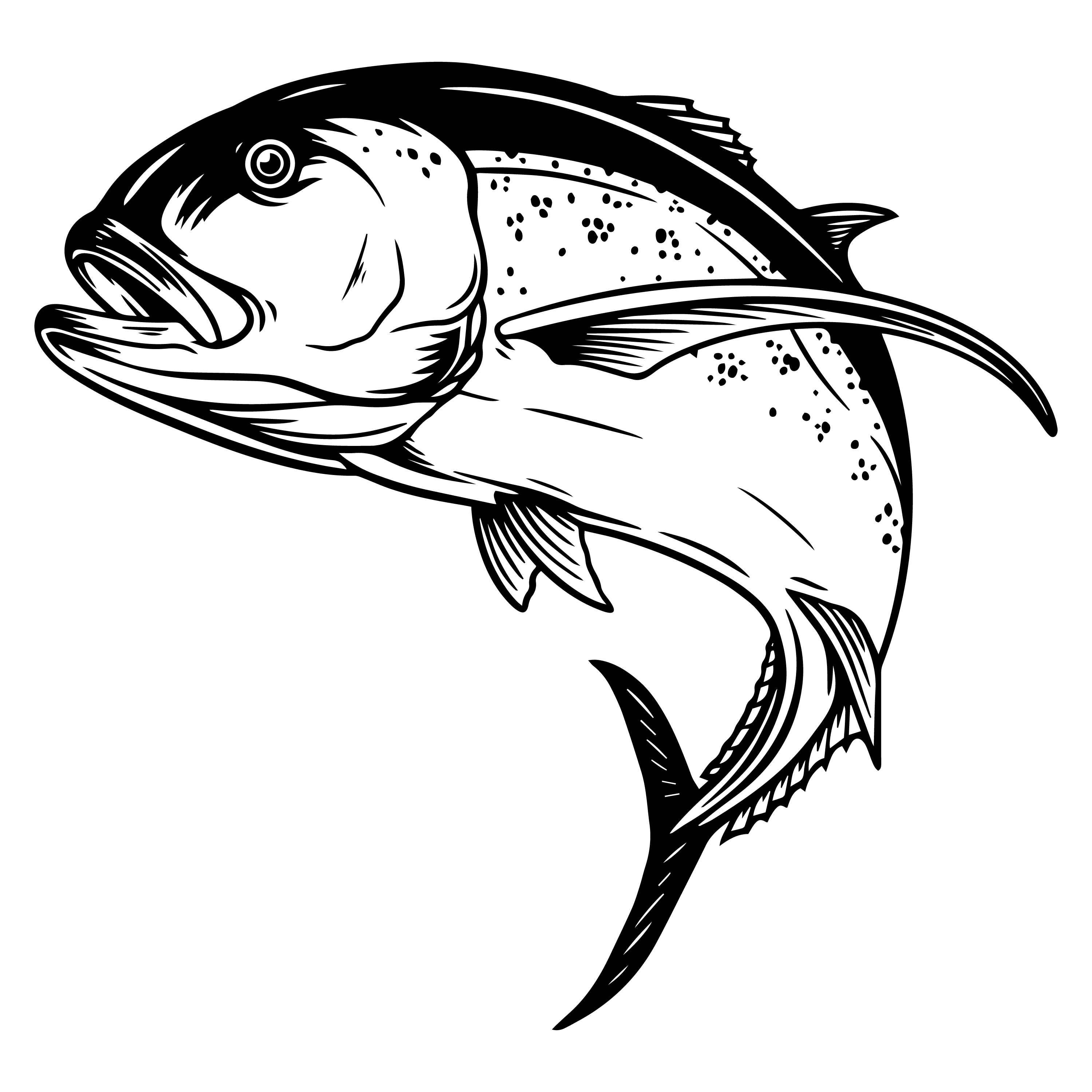 Giant Trevally Fishing Svg, Fishing Svg, Trevally Fish Svg, | Inspire ...