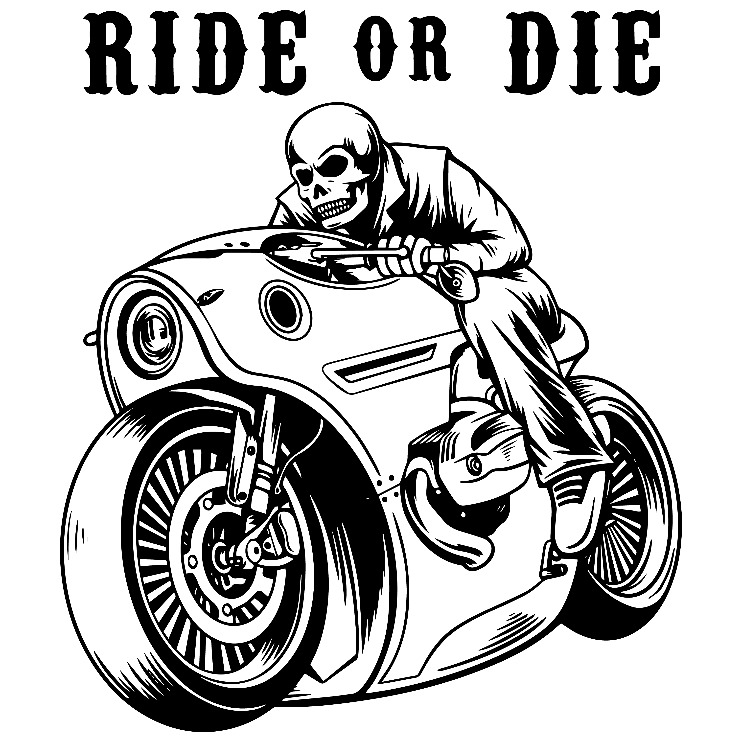 Skeleton Riding Motorcycle Svg, Skeleton Rider Svg, Skull Bi | Inspire ...