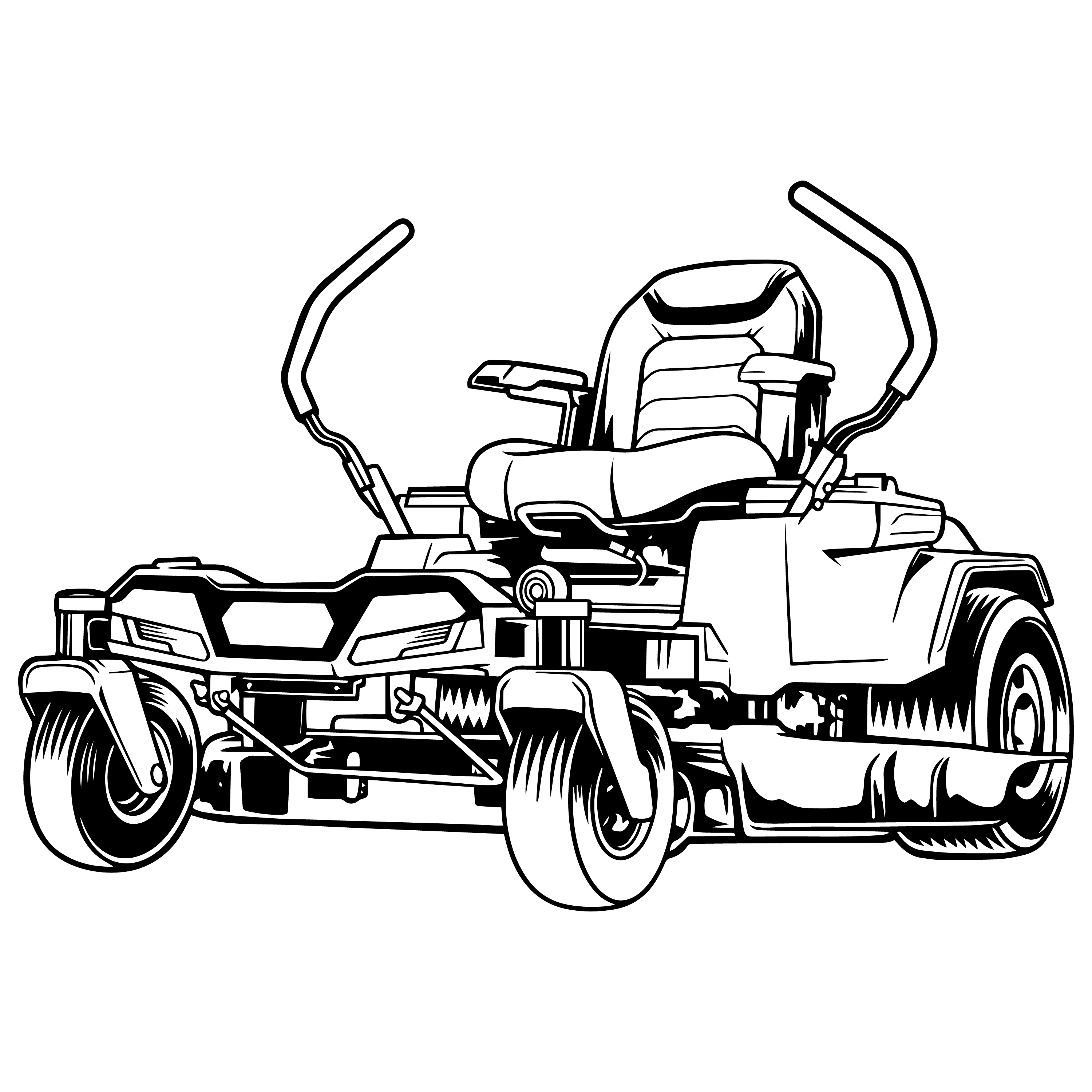 Zero Turn Lawn Mower Svg, Lawn Mower Svg, Landscaping Svg, L | Inspire ...