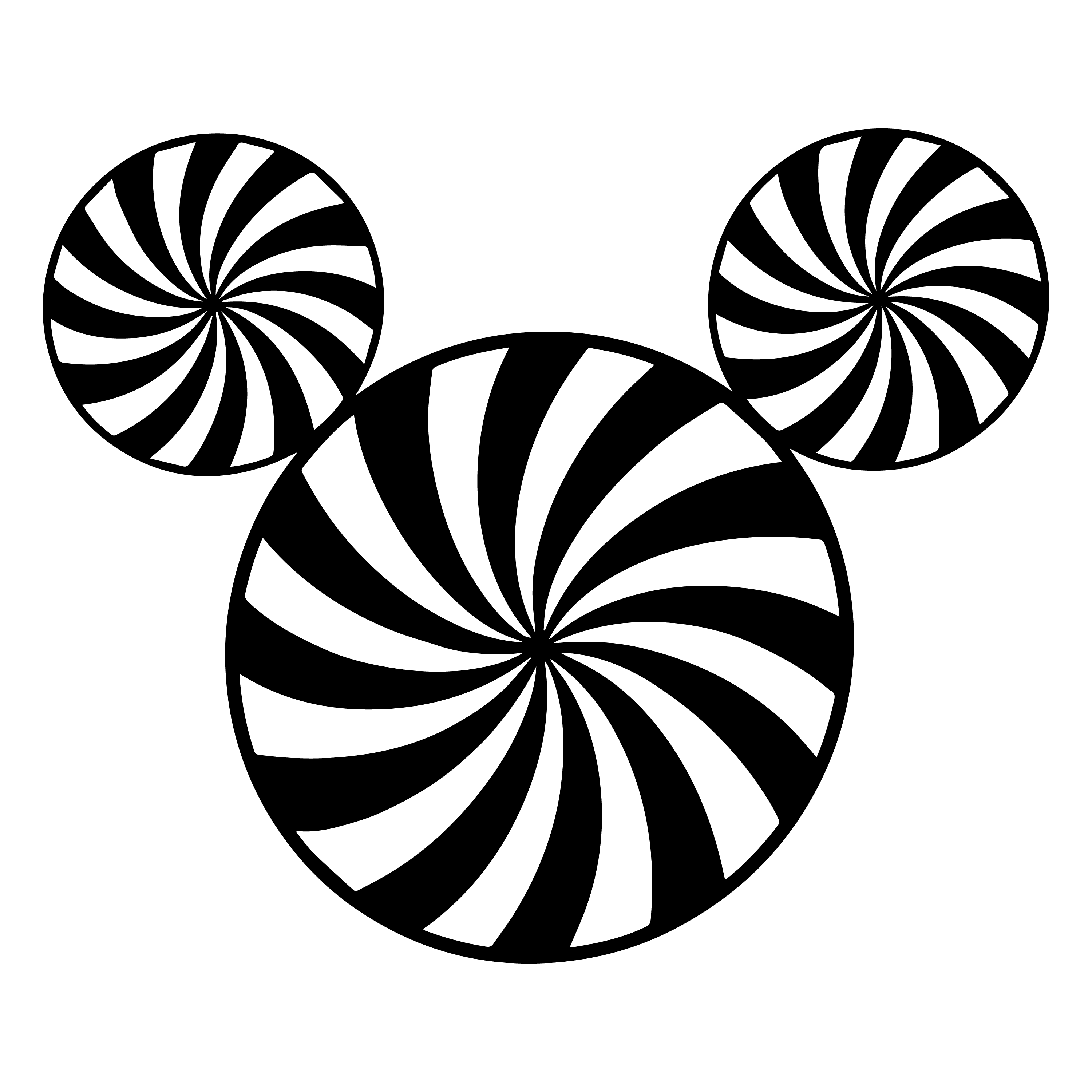 Christmas Mickey Mouse Peppermint SVG File, Disney SVG, Colo | Inspire ...