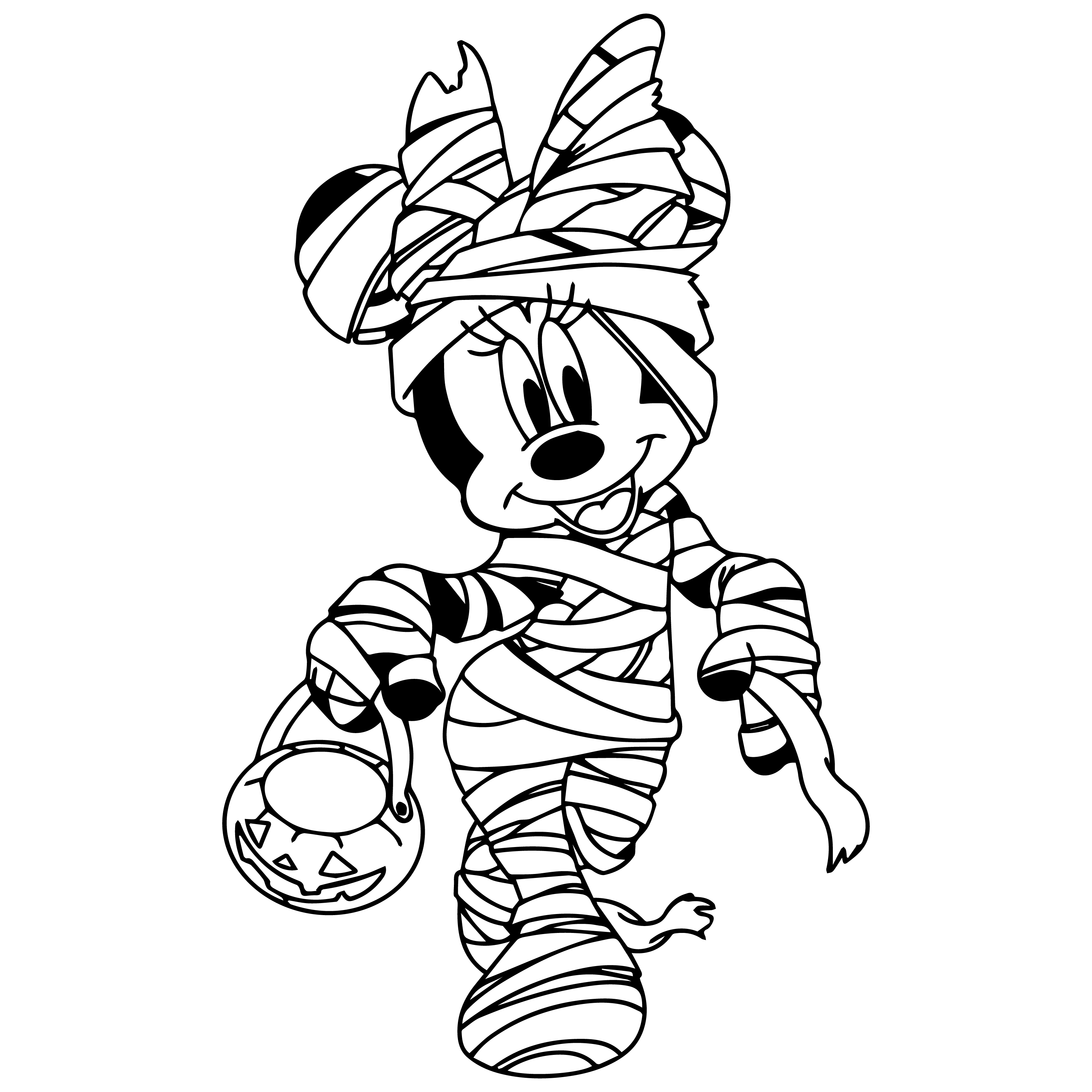 Halloween Minnie Mouse Mummy SVG Digital Files | Inspire Uplift