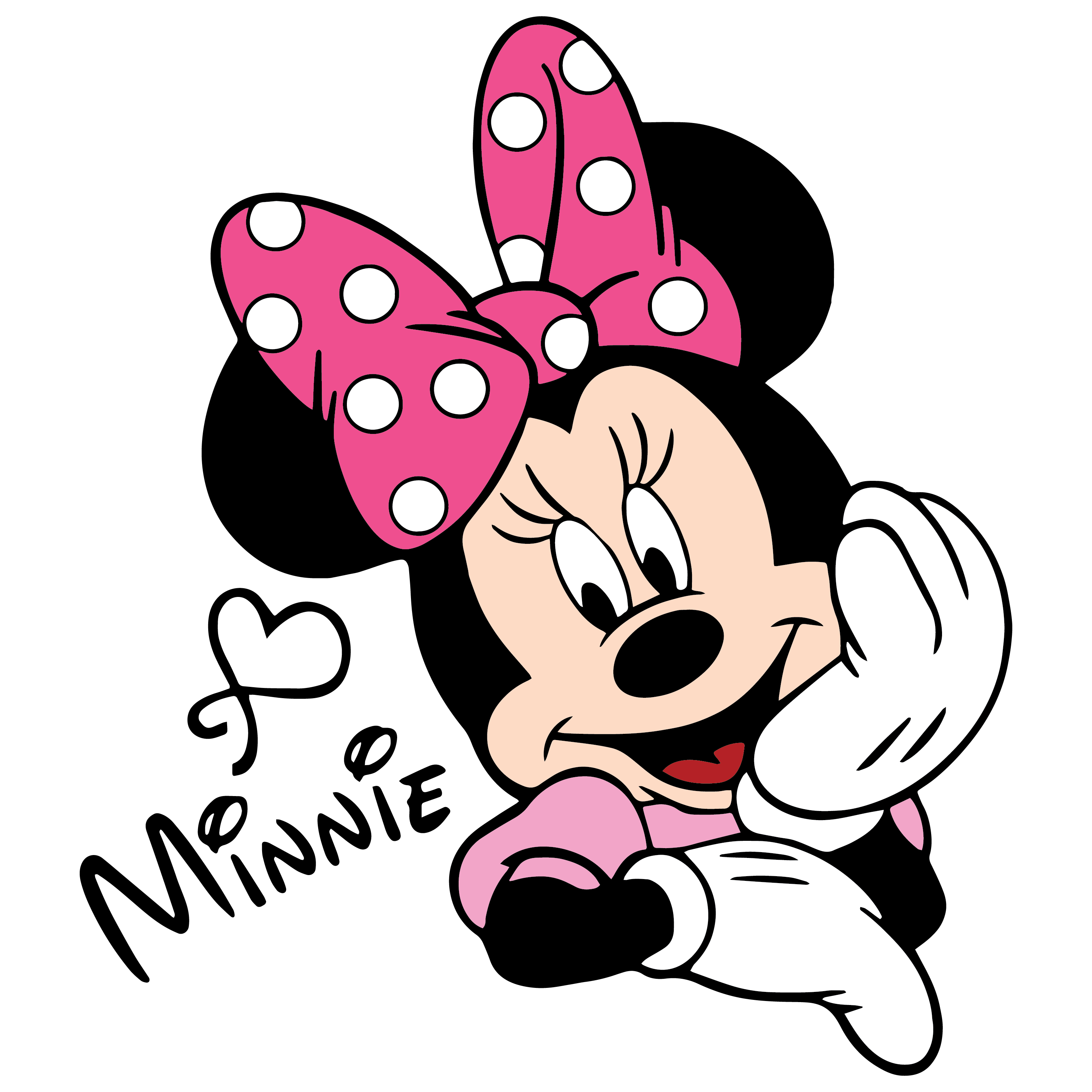 Happy Minnie Mouse Svg, Free Svg, Daily Freebies Svg, Cricut | Inspire Uplift