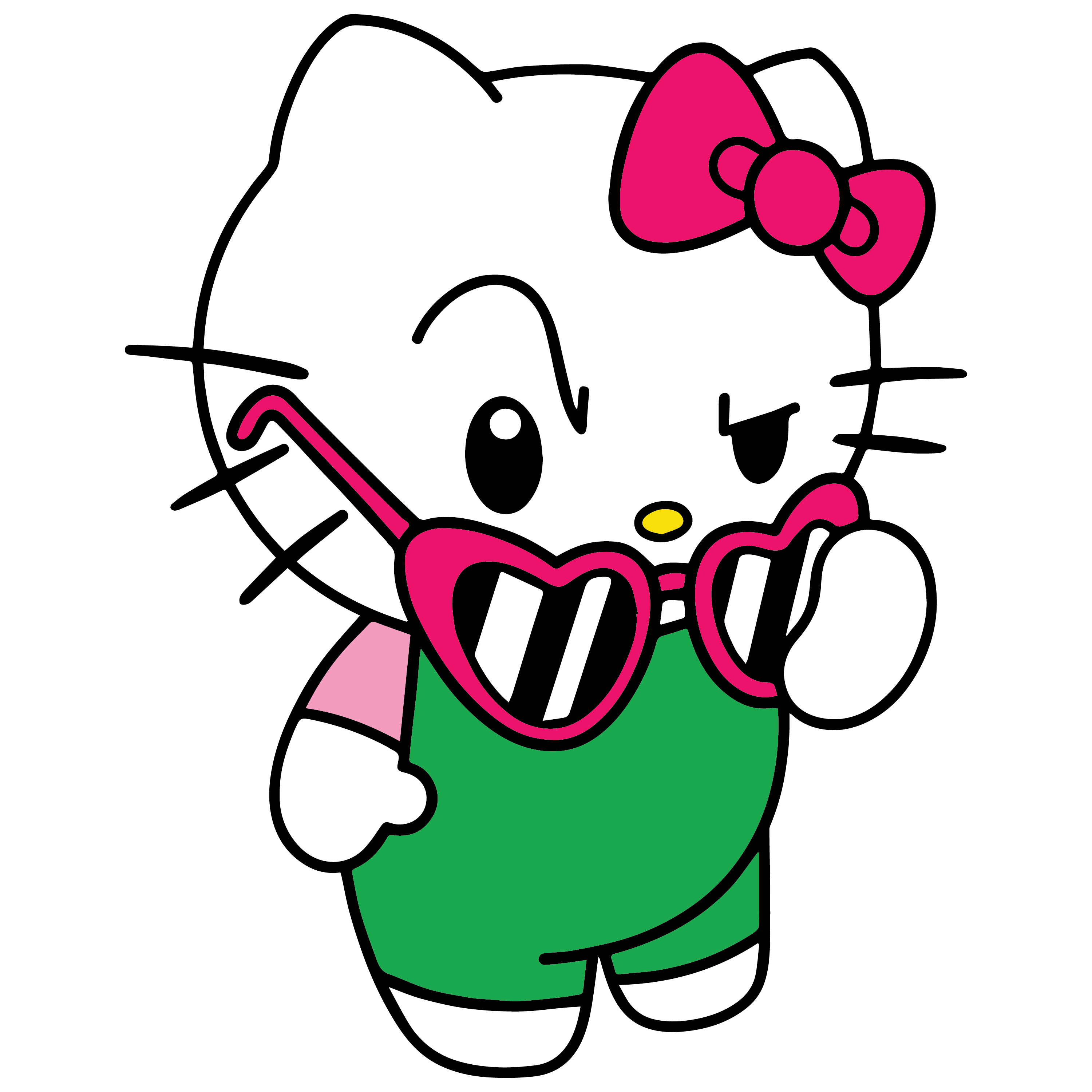 Sassy Hello Kitty Svg, Sanrio Svg, Sunglasses Hello Kitty Sv | Inspire ...