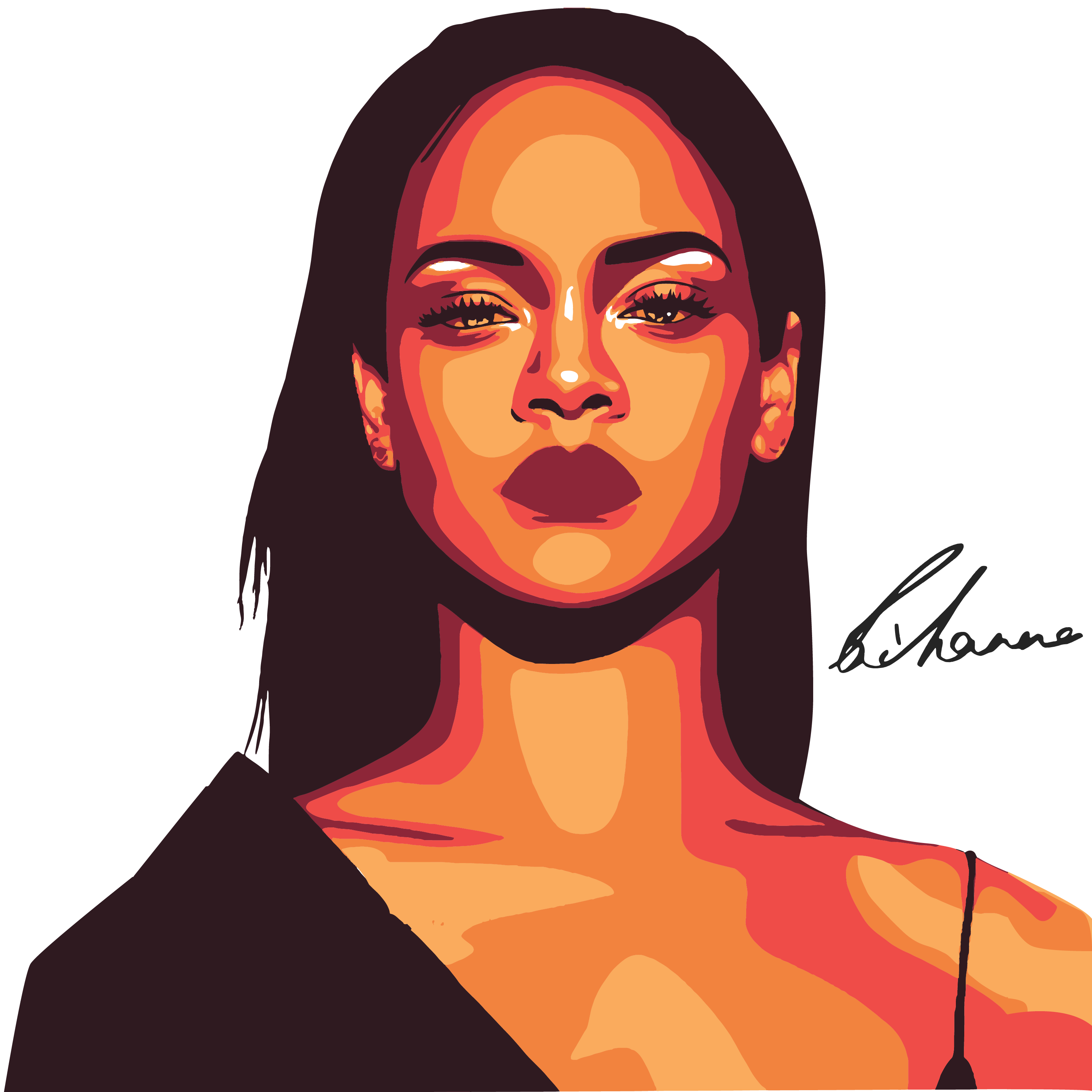 Rihanna svg, Black Girl Svg, Rihanna vector, Rihanna portrai | Inspire ...