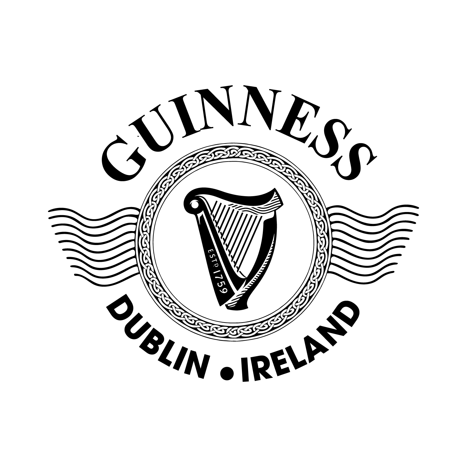 Guinness Dublin Ireland Svg Digital File Silhouette | Inspire Uplift