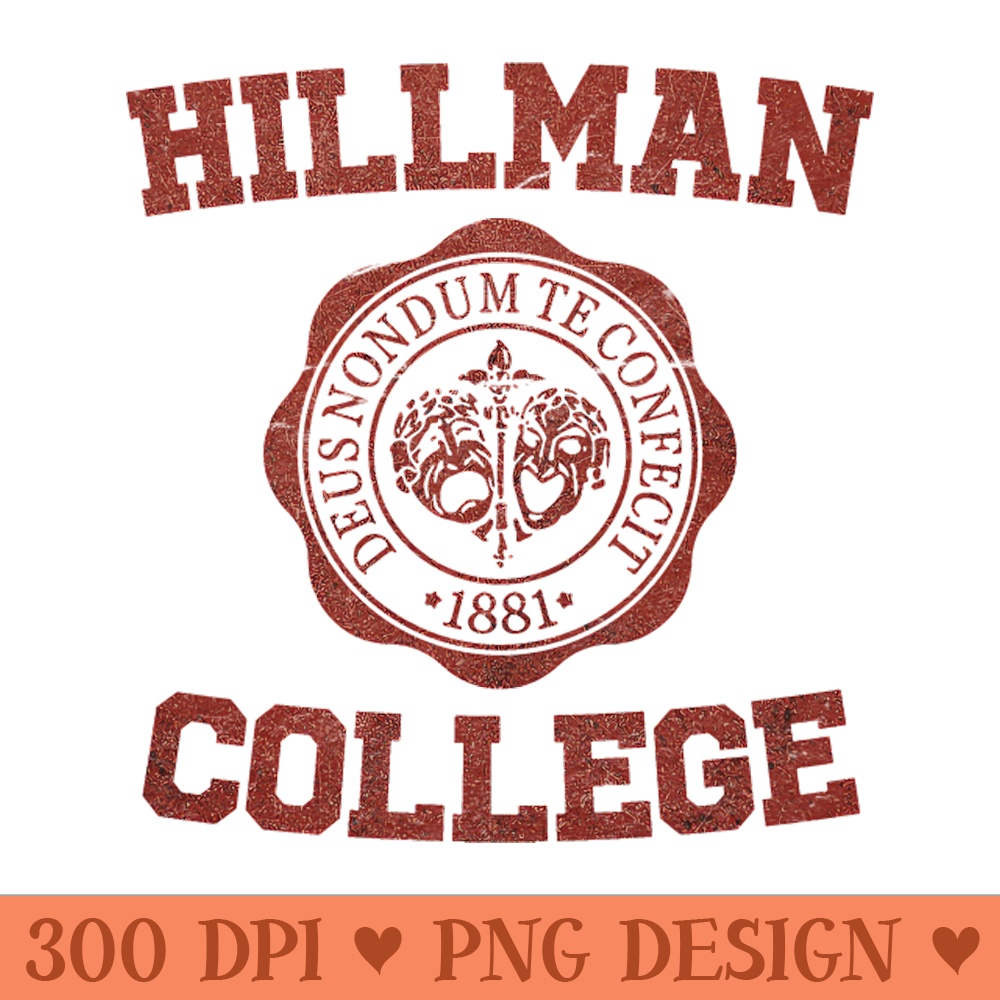 hillman college white edition - Digital PNG Art | Inspire Uplift