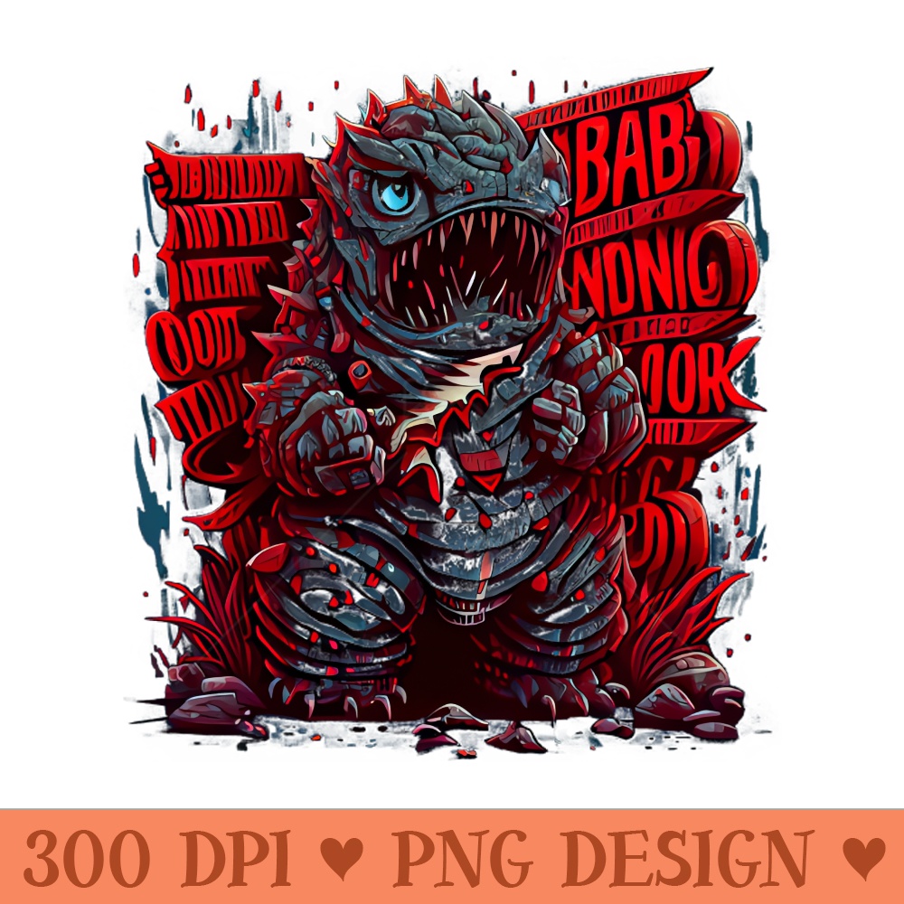 Chibi Mecha Godzilla - Digital PNG Files | Inspire Uplift