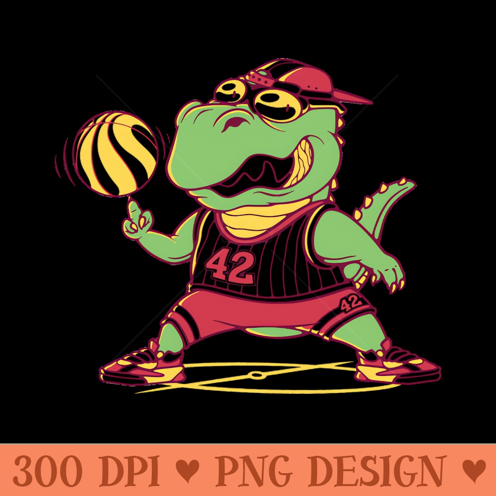 crocodile Basketball T - PNG Graphics | Inspire Uplift