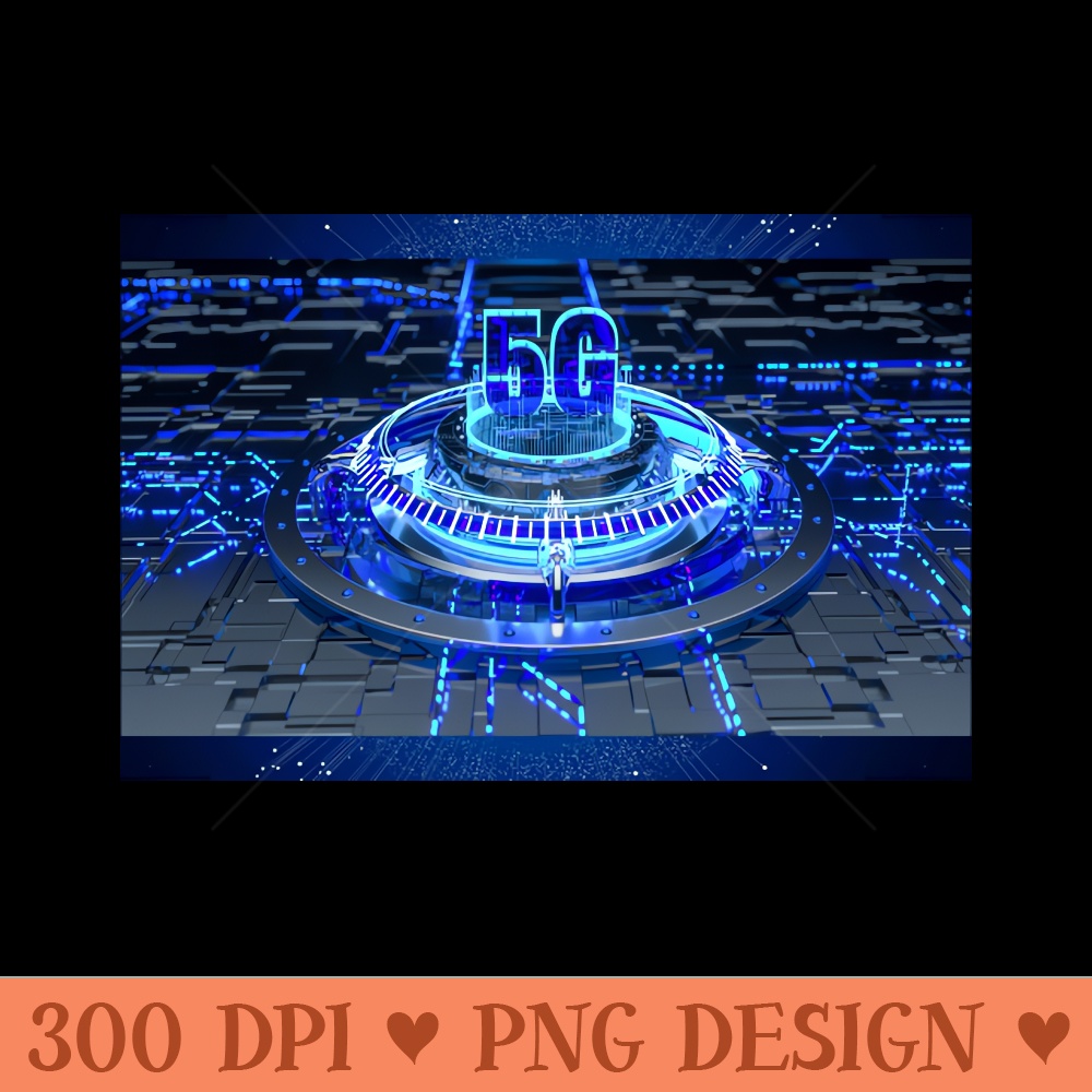 Blue 5G background illustration - Digital PNG Art | Inspire Uplift