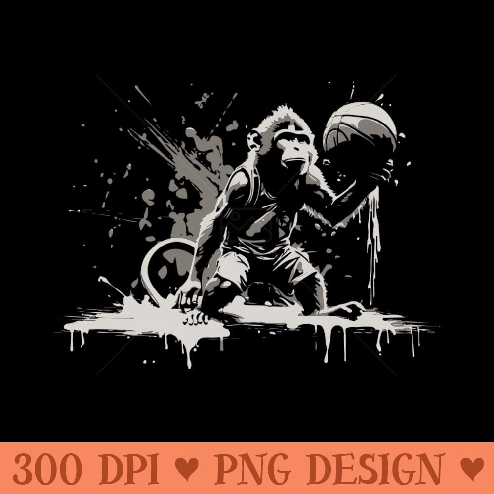 monkey play basketball - PNG Clipart | Inspire Uplift
