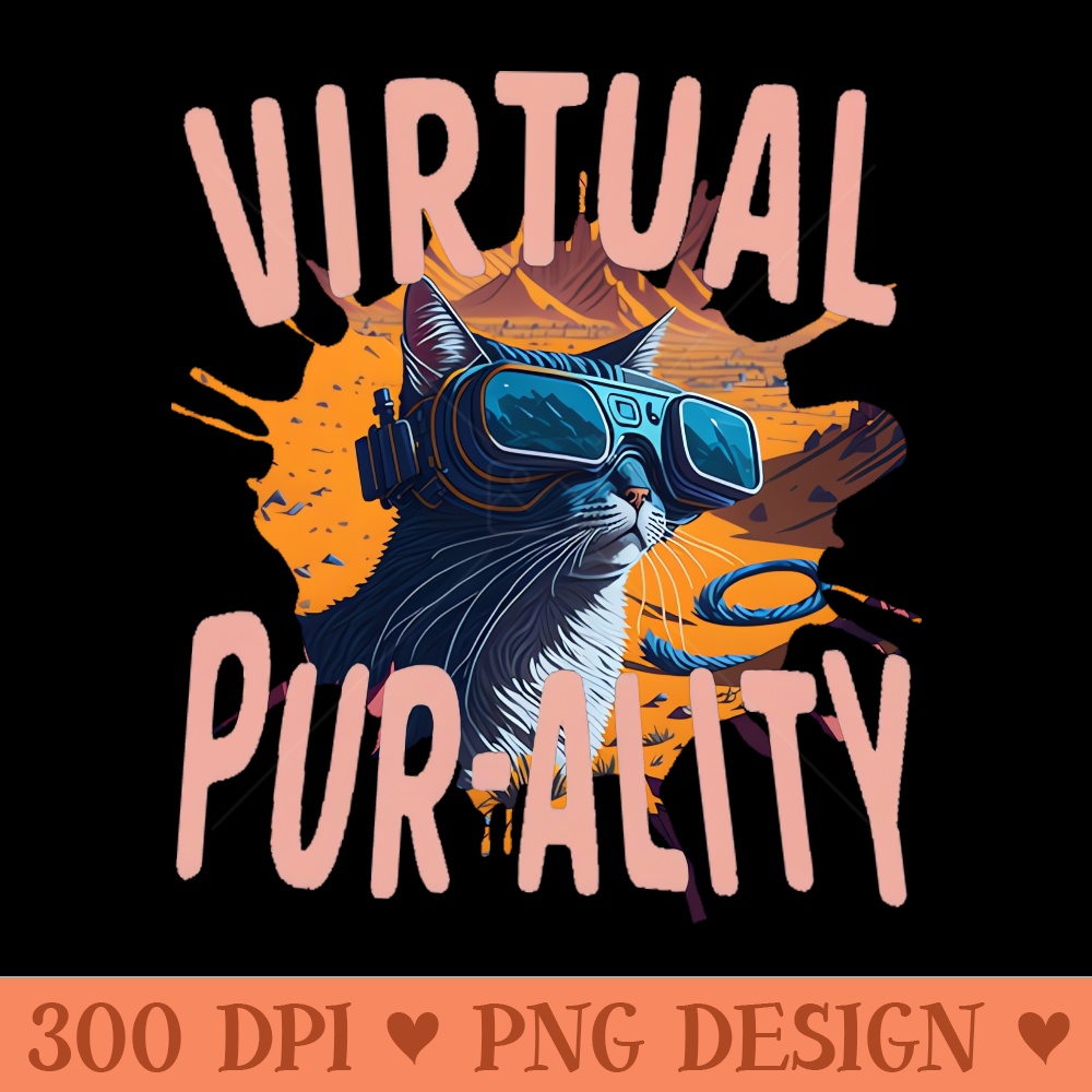 Virtual reality funny cat - PNG Download Store | Inspire Uplift