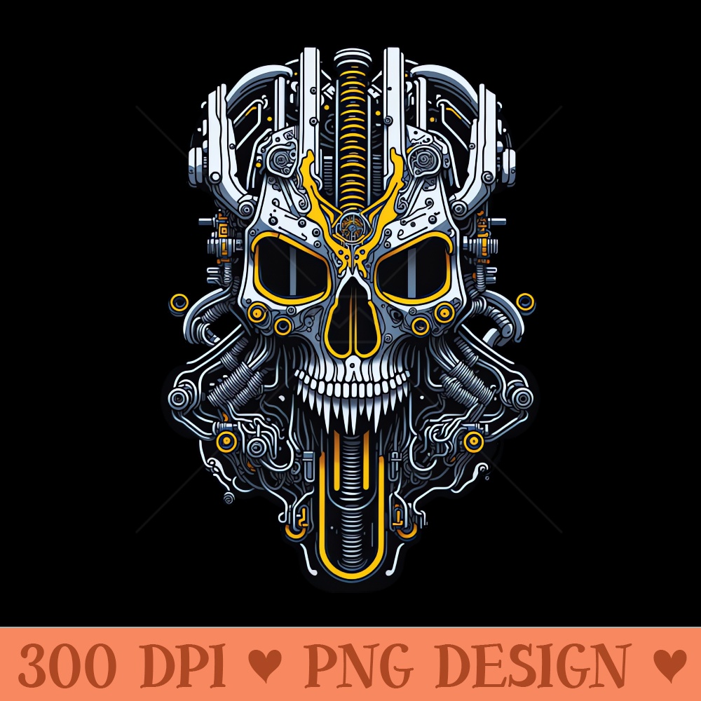 Mecha Skull S01 D45 - PNG Designs | Inspire Uplift