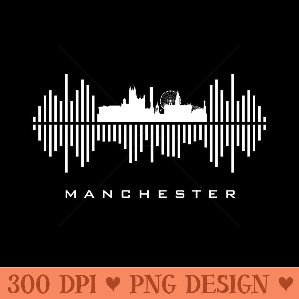 Manchester City Soundwave - Digital PNG Graphics | Inspire Uplift